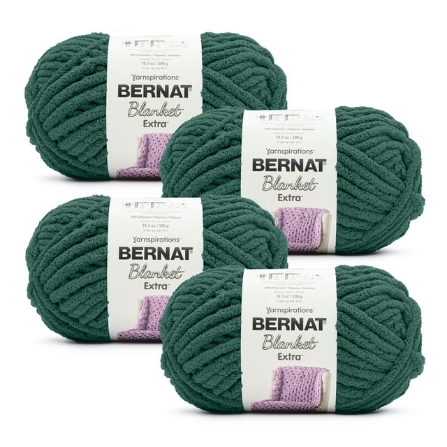 Bernat® Blanket Extra™ #7 Jumbo Polyester Yarn, Deep Sea 10.5oz/300g ...