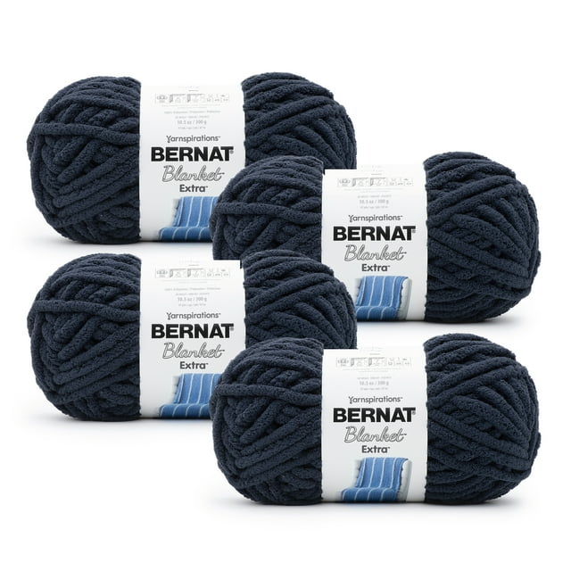 Bernat® Blanket Extra™ #7 Jumbo Polyester Yarn, Indigo 10.5oz/300g, 97 ...