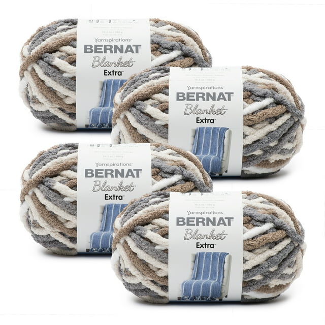 Bernat® Blanket Extra™ #7 Jumbo Polyester Yarn, Mushroom Mix 10.5oz ...