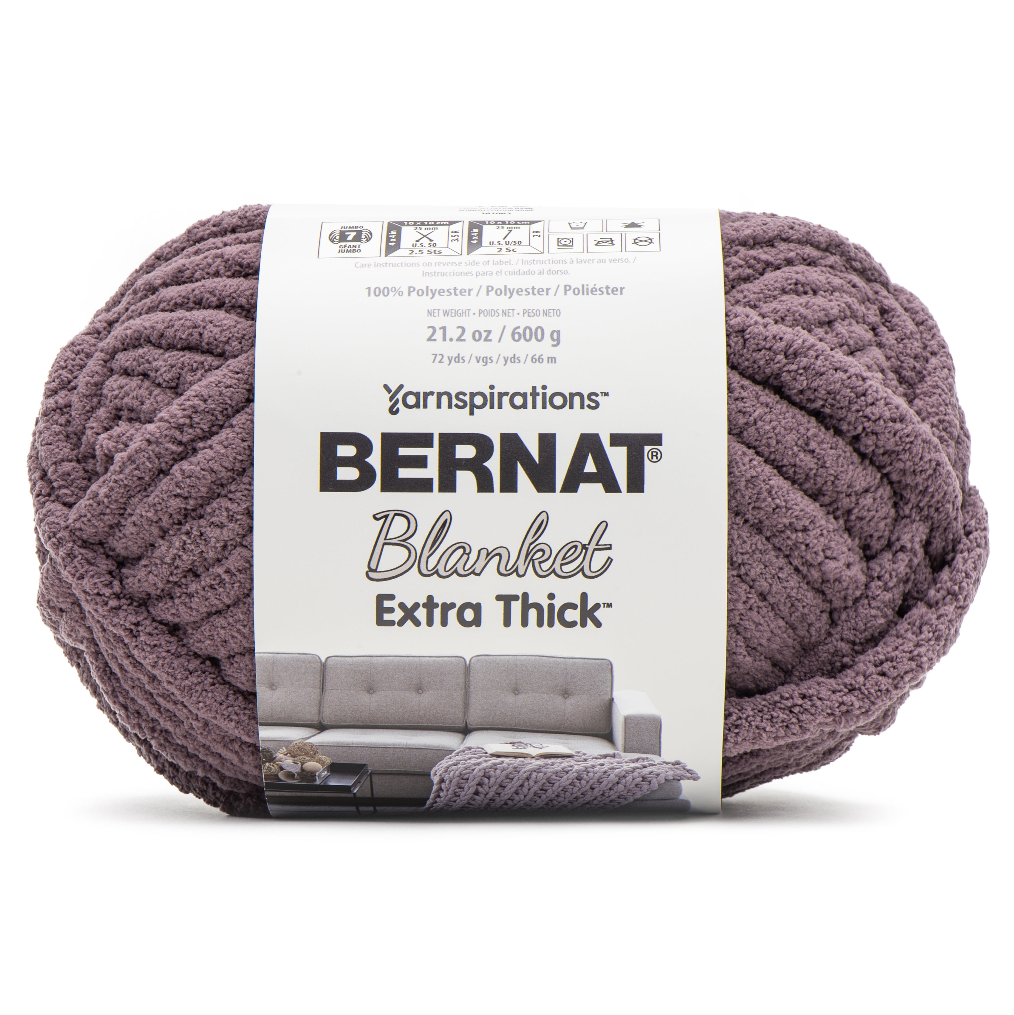 Bernat Blanket Extra Thick 600g-Lunar Purple - Walmart.com