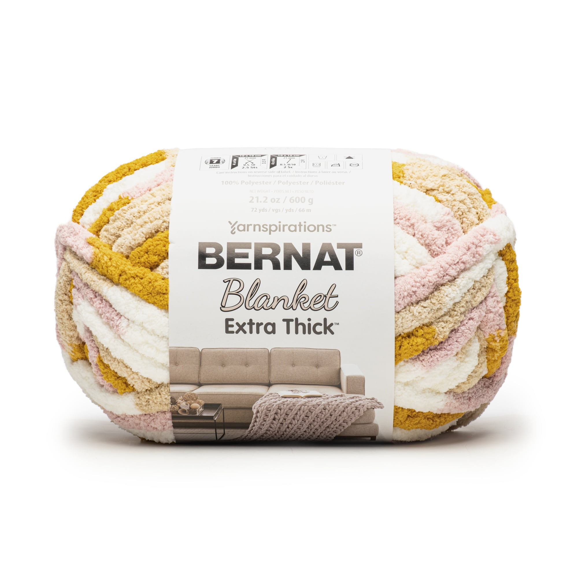 Bernat® Blanket Extra Thick™ #7 Jumbo Polyester Yarn, Plantain, 21.2oz ...