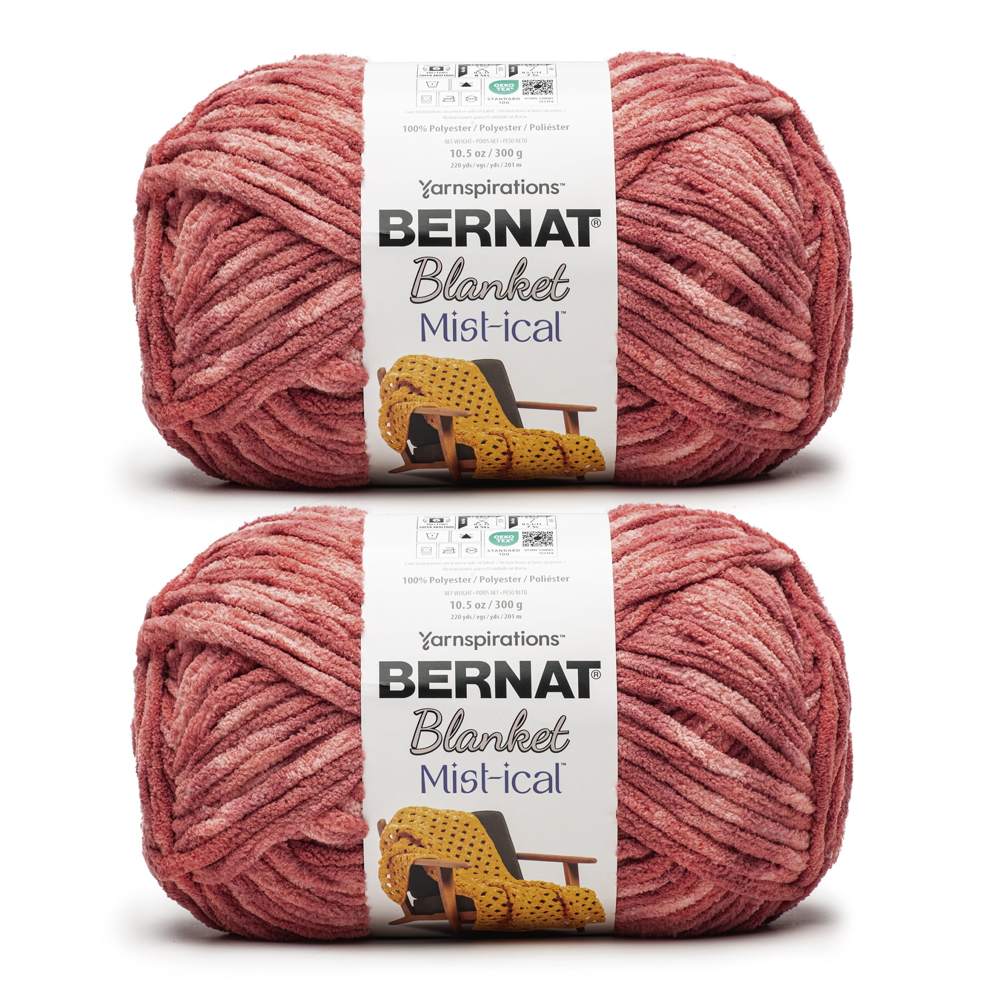 Bernat® Blanket Mist-ical™ Super Bulky Polyester Yarn, Earthenware 10 ...