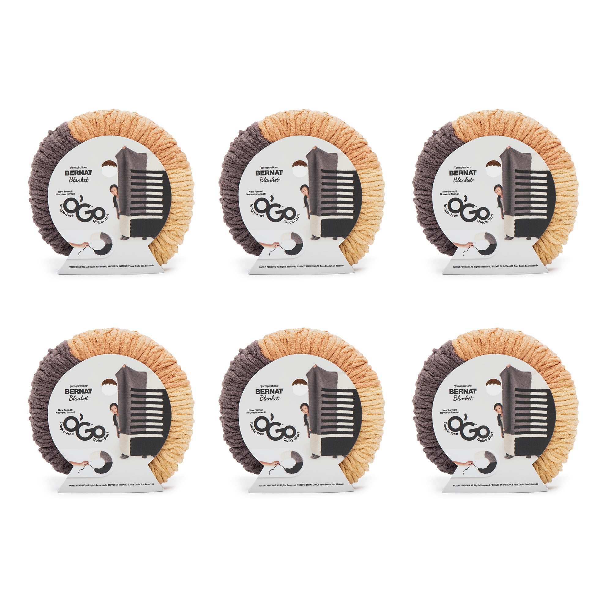 Bernat® Blanket™ O’Go™ #6 Super Bulky Polyester Yarn, Copper Coins 10 ...