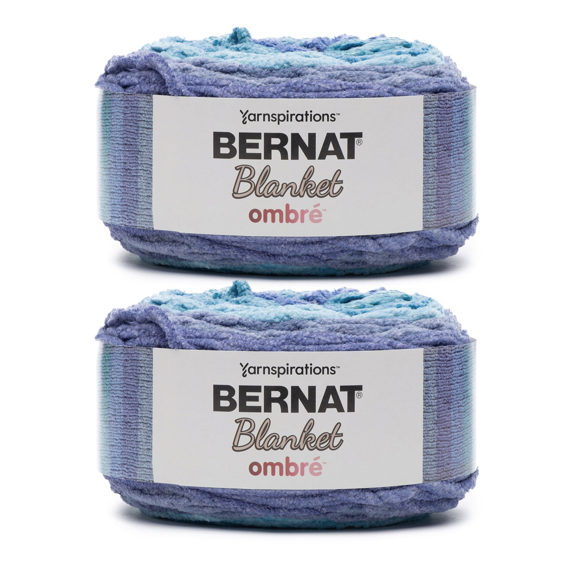 Bernat® Blanket Ombre BB™ #6 Super Bulky Polyester Yarn, Shaded Blue ...