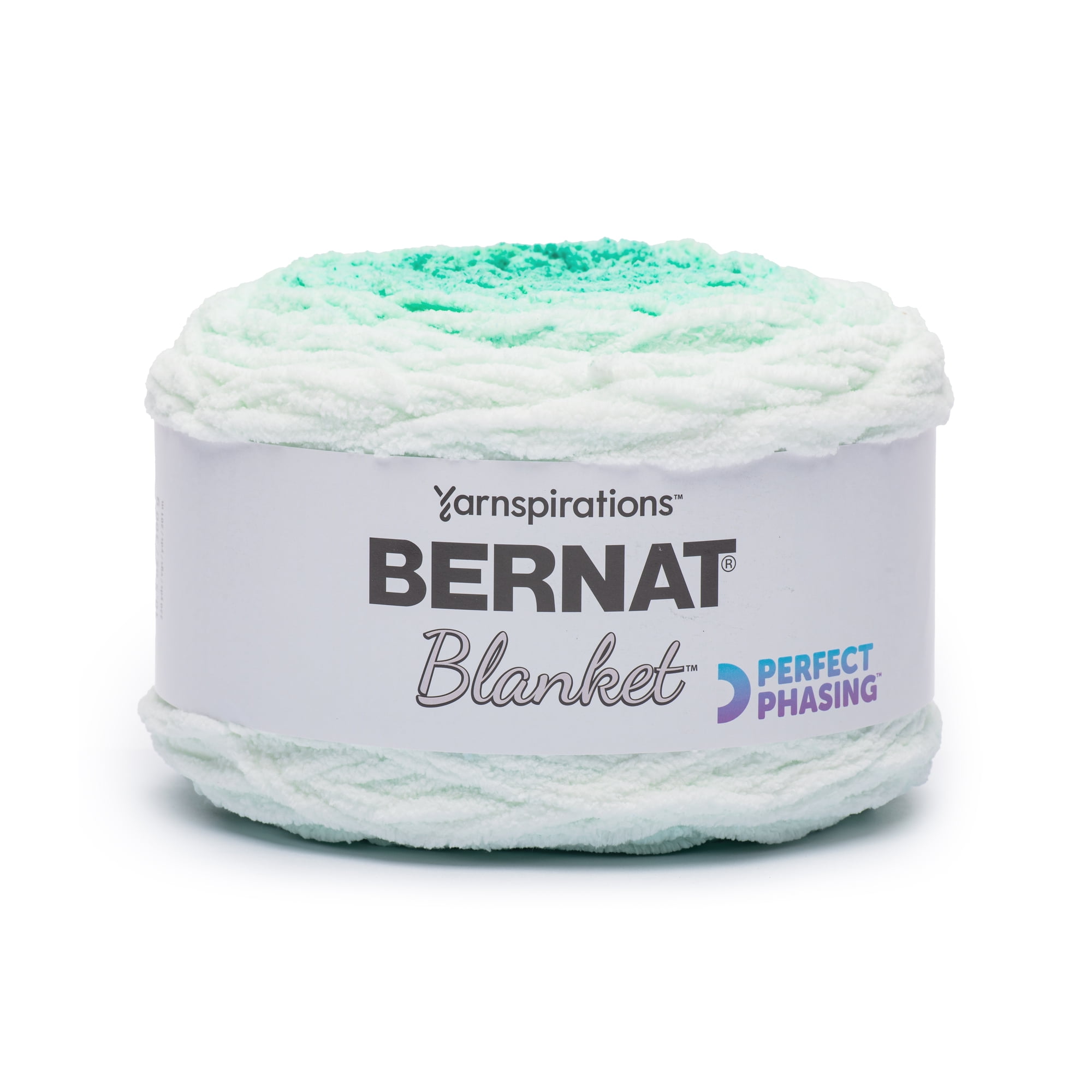 Bernat® Blanket Perfect Phasing™ #6 Super Bulky Polyester Yarn, Aquatic ...
