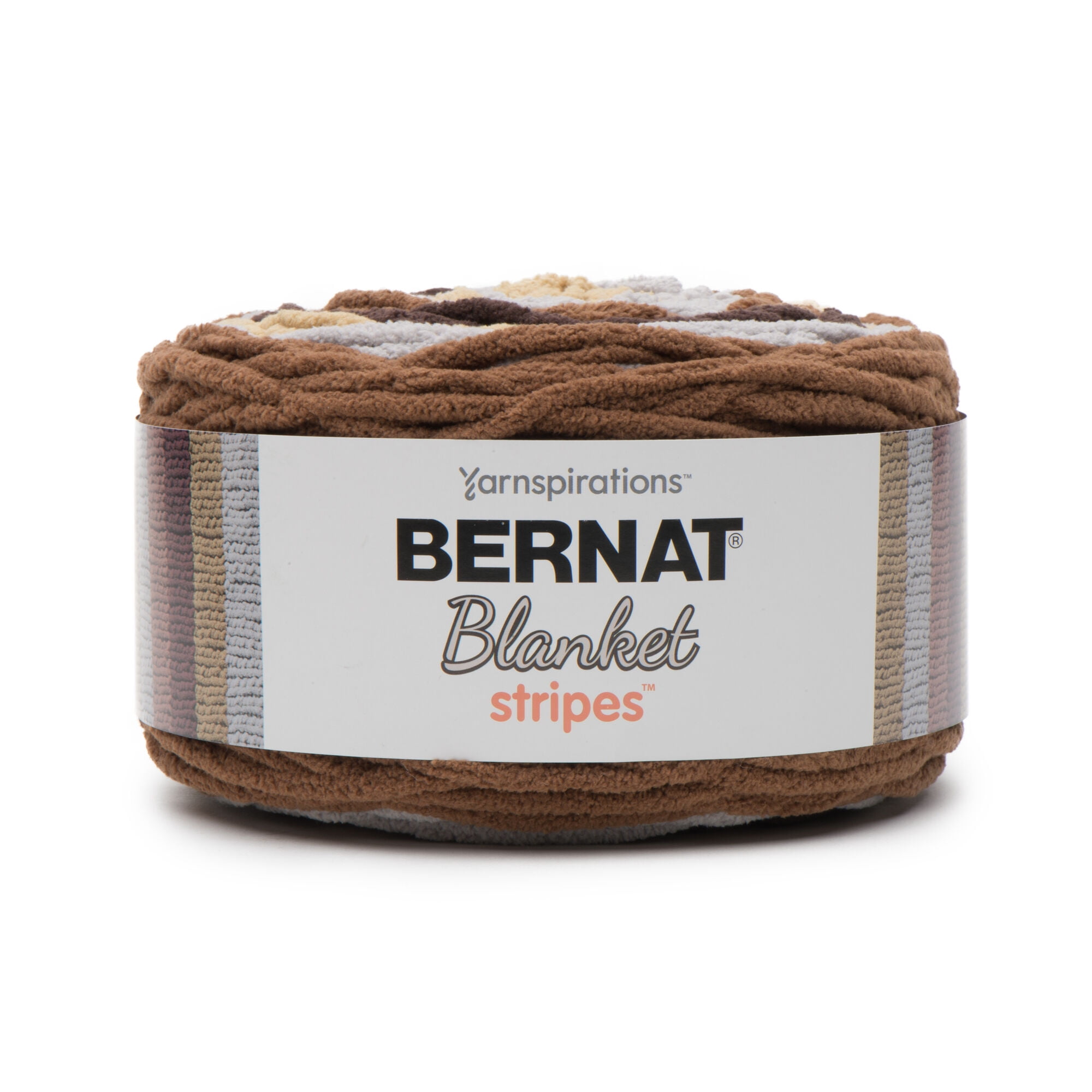 Bernat Blanket Stripes Yarn, Sand Dunes, 10.5oz(300g), Super Bulky ...