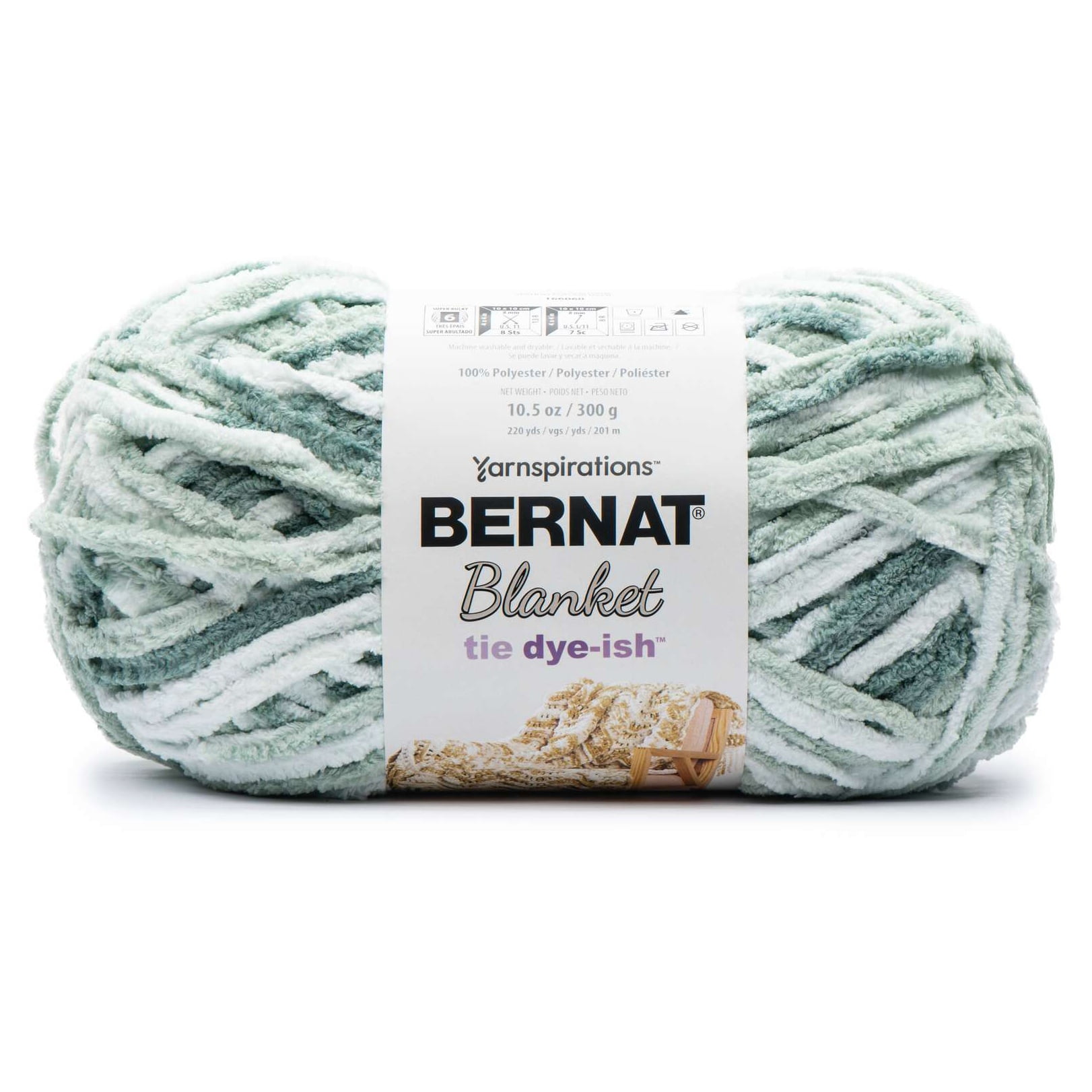 Bernat Blanket Tie Dye-Ish Yarn-Mossy Hills - Walmart.com