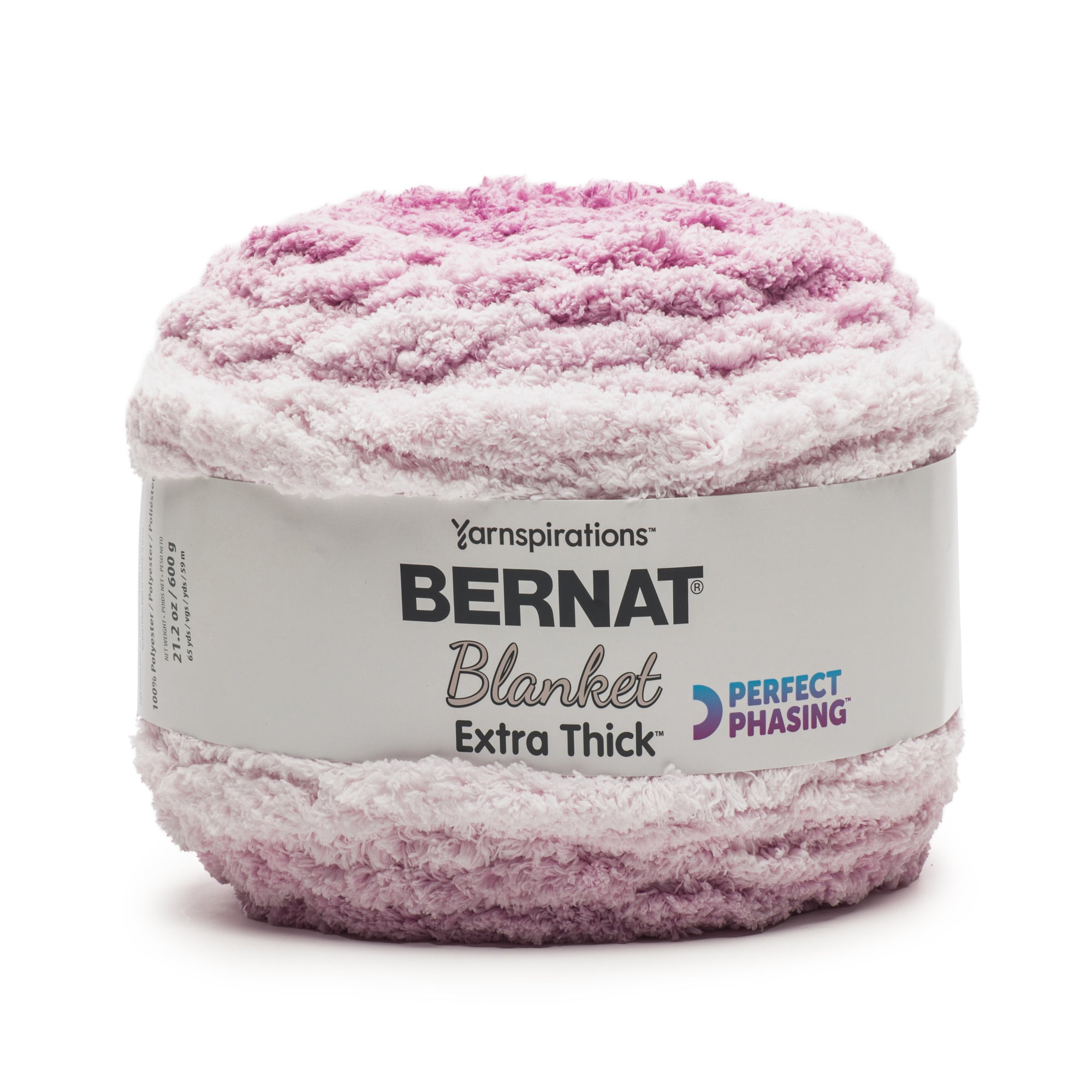 Bernat® Blanket XT perfect phasing™ #7 Jumbo Polyester Yarn, Fuchsia 21.2oz/600g 65 Yards ...