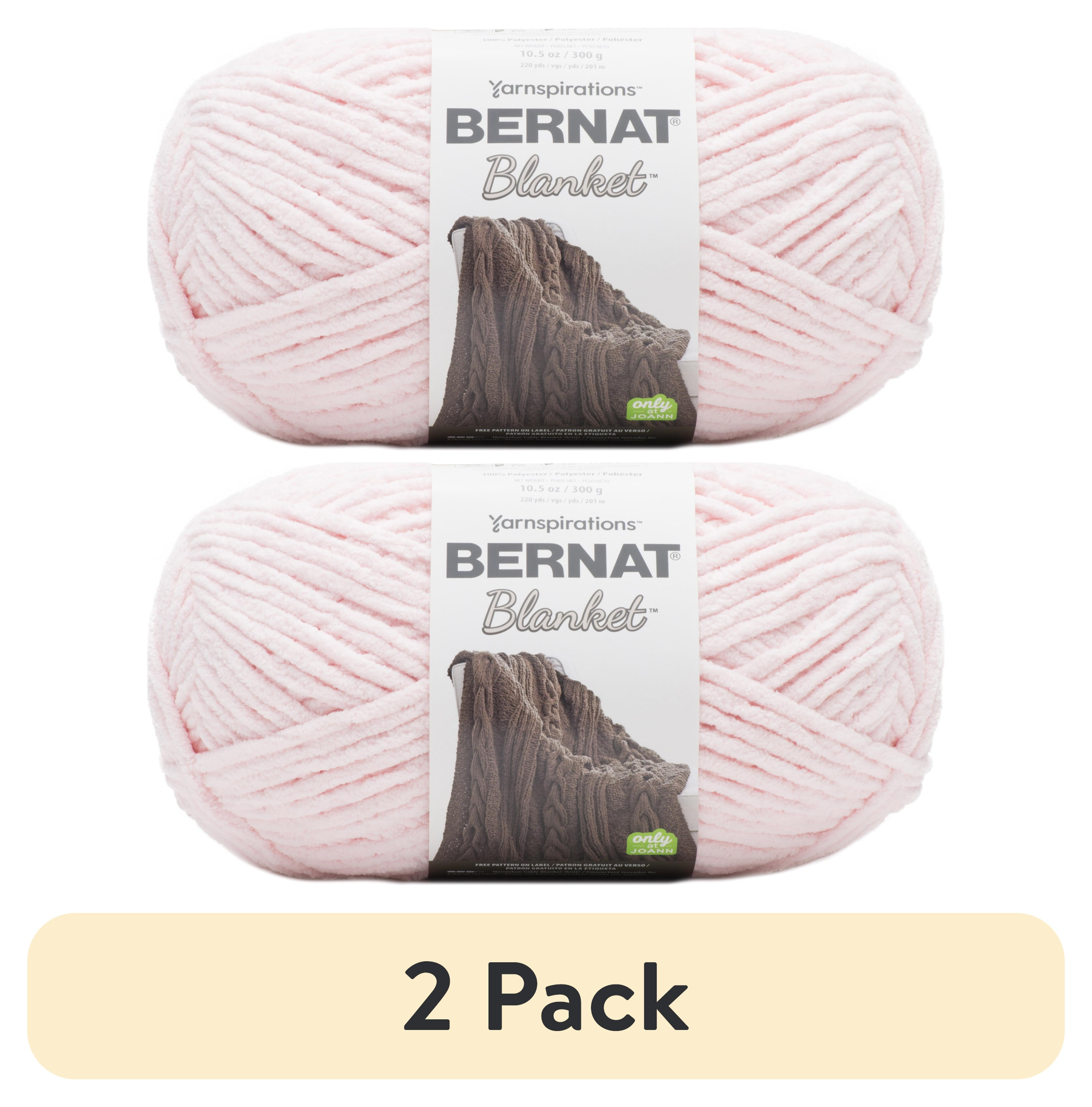 (2 pack) Bernat Blanket Big Ball Yarn-Blush Pink - Walmart.com