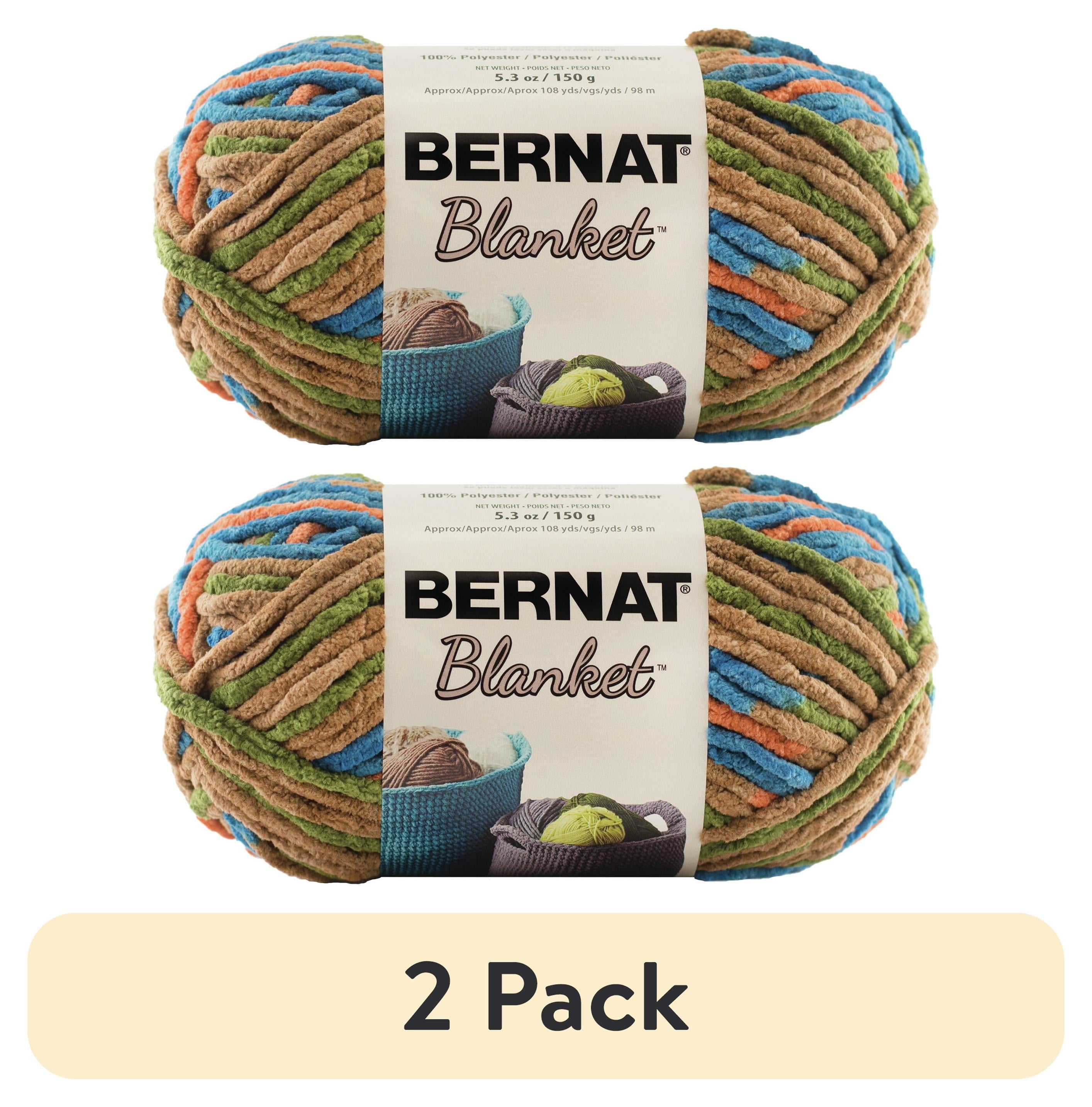 (2 pack) Bernat Blanket Yarn-Cozy Cabin - Walmart.com
