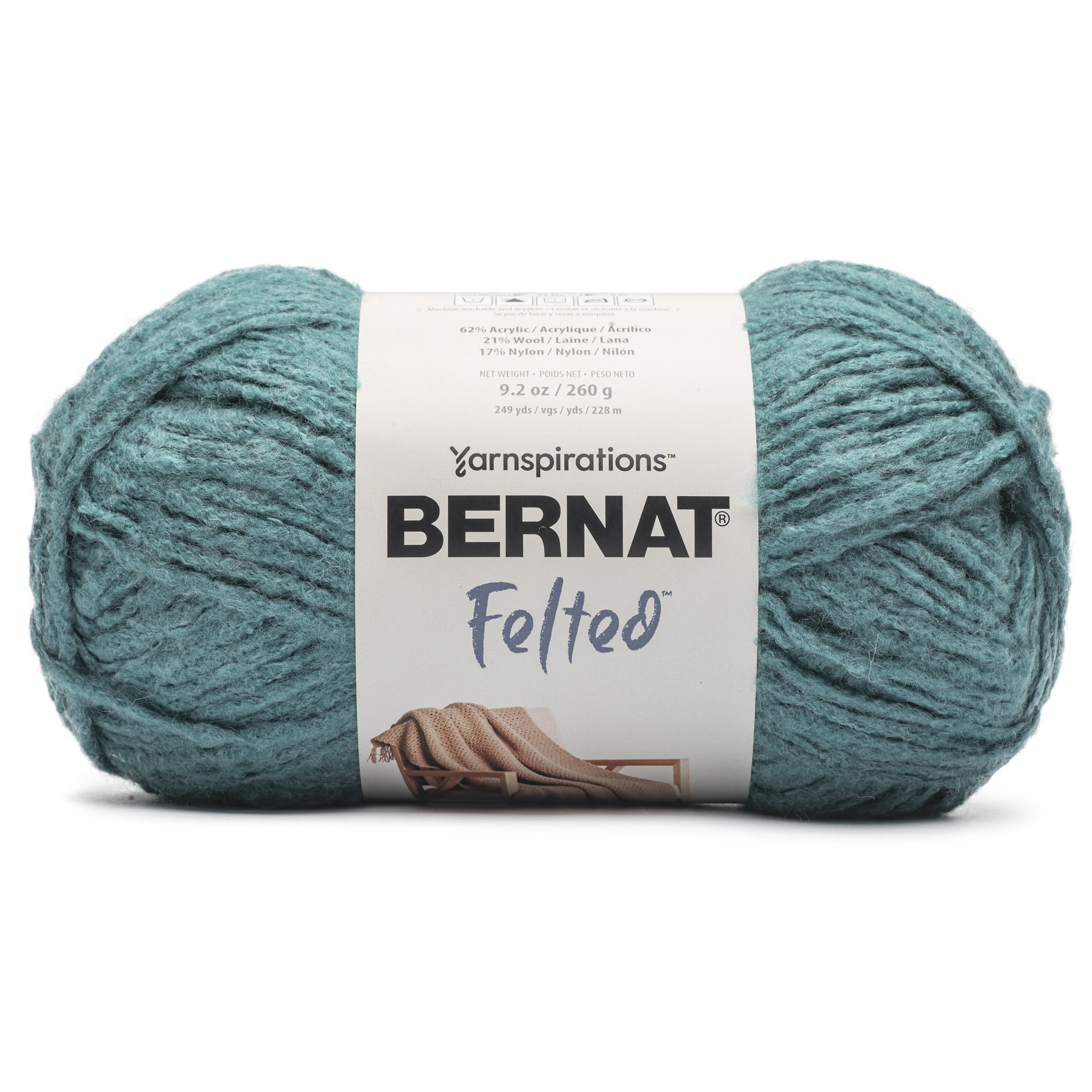 Bernat Felted Yarn-Lake - Walmart.com