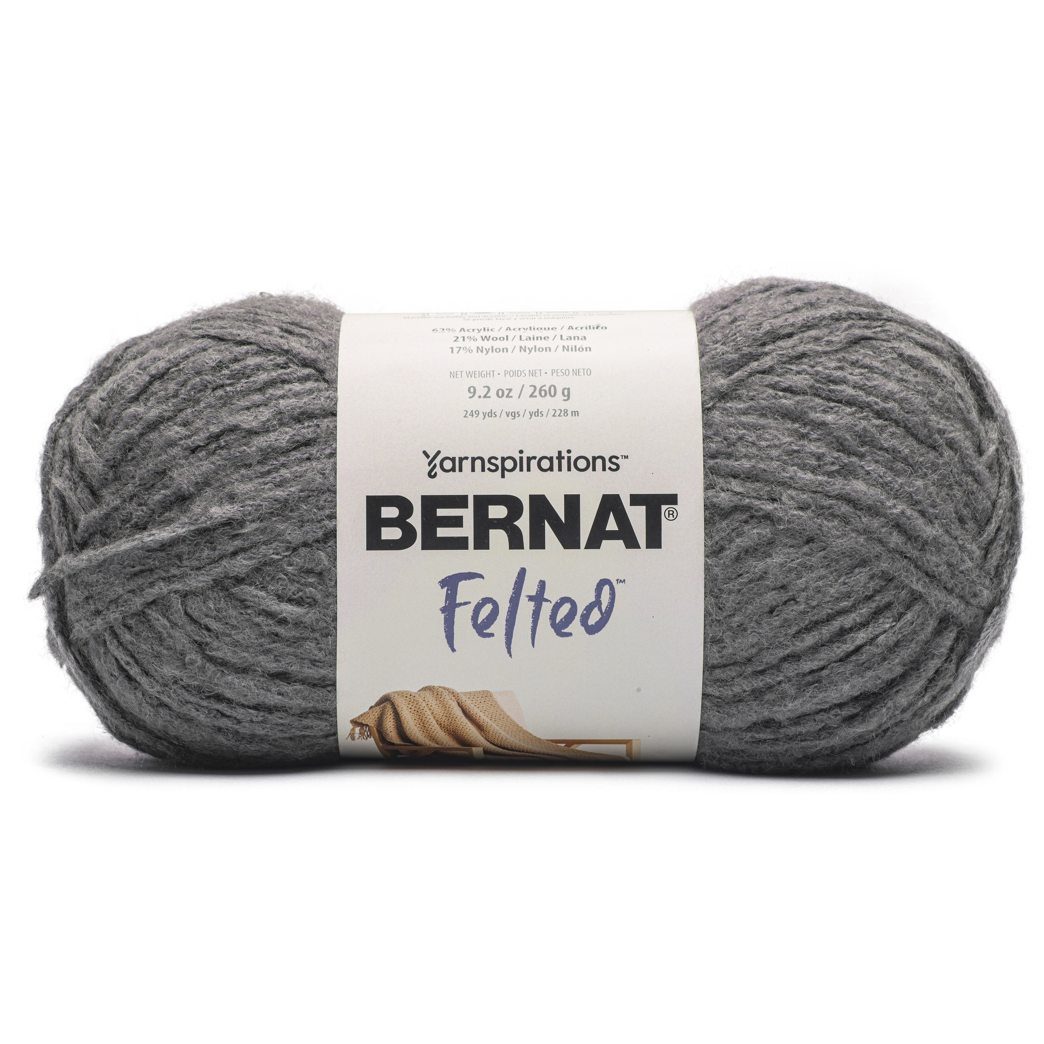 Bernat Felted Yarn-Metal - Walmart.com