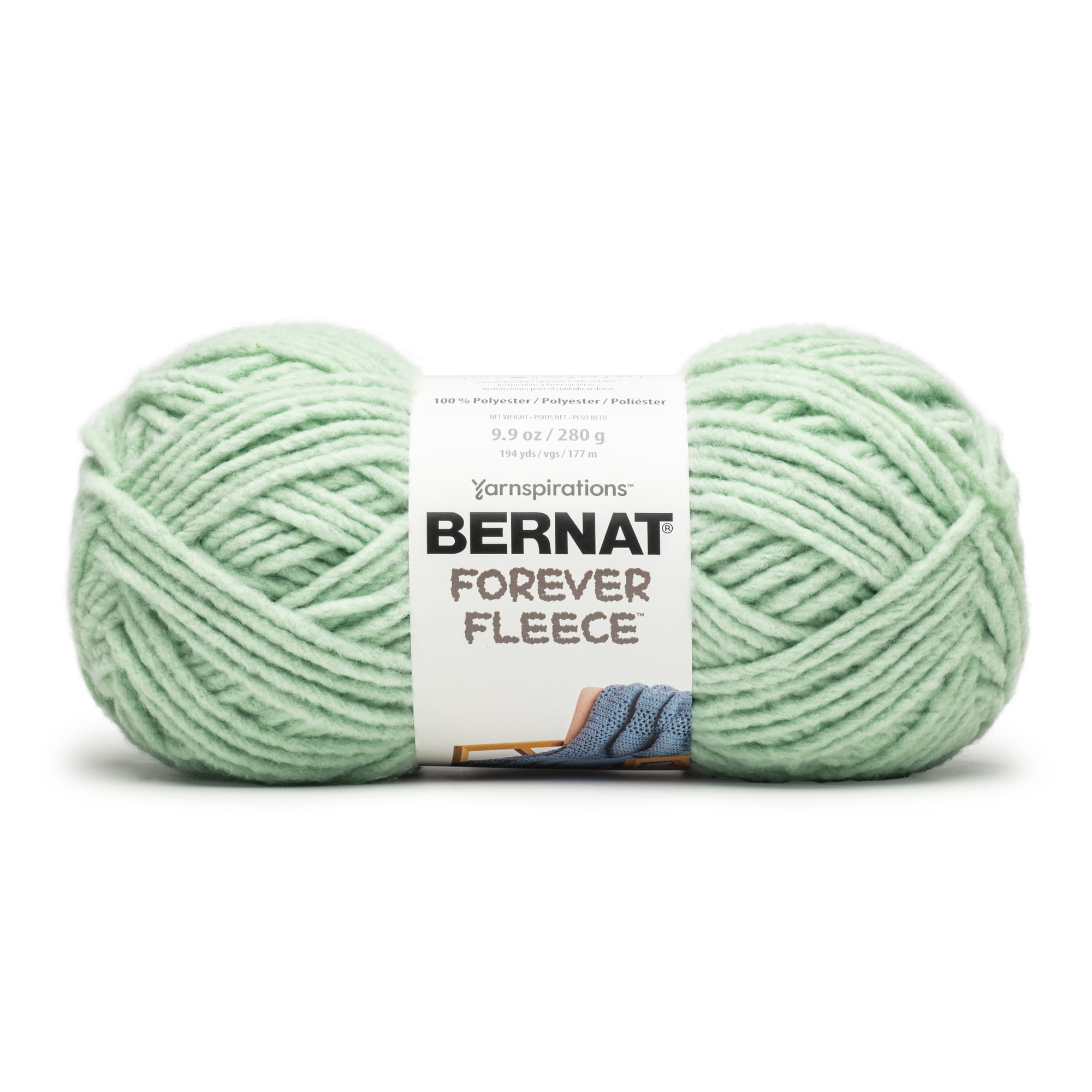 Bernat® Forever Fleece™ #6 Super Bulky Polyester Yarn, Nephrite 9.9oz ...