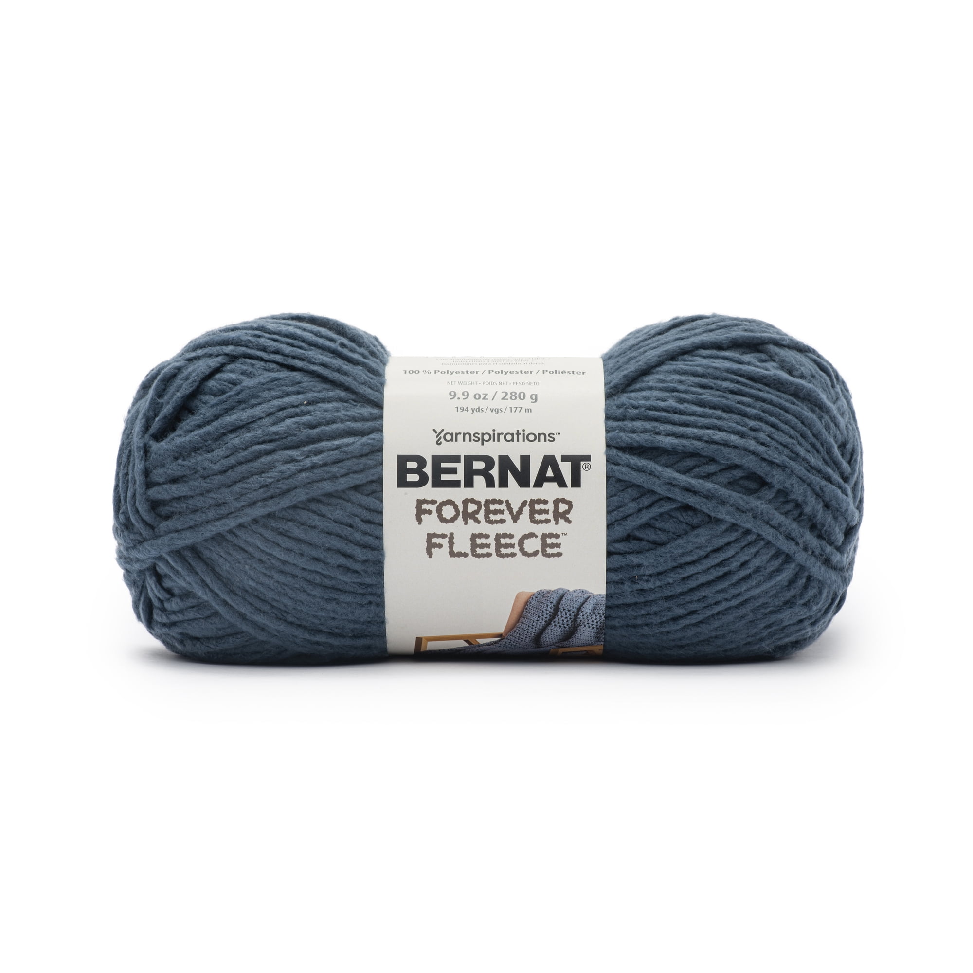 Bernat® Forever Fleece™ #6 Super Bulky Polyester Yarn, Rolling Sky 9 ...