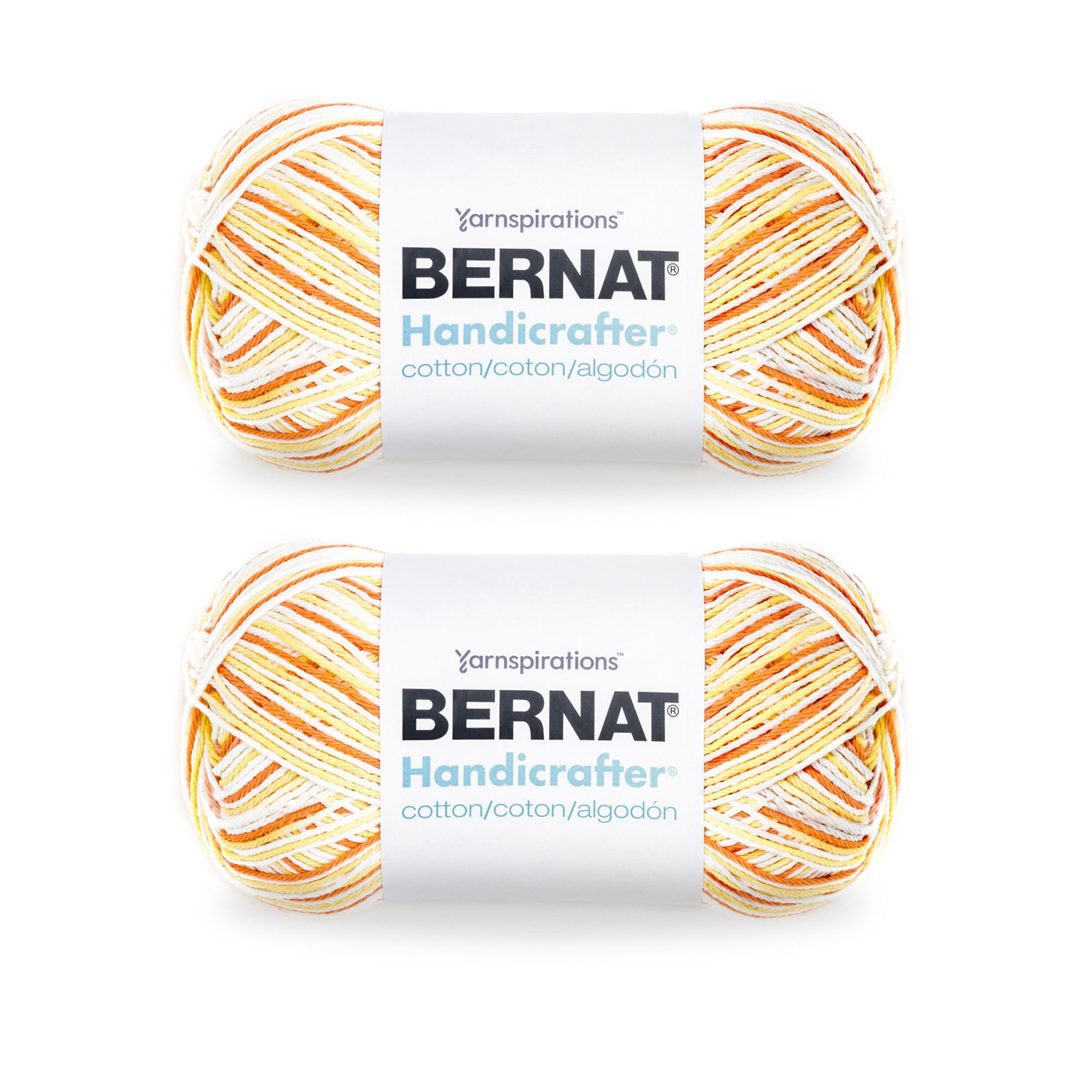 Bernat Handicrafter Cotton Big Ball Medium Yarn - 2 Pack - Walmart.com