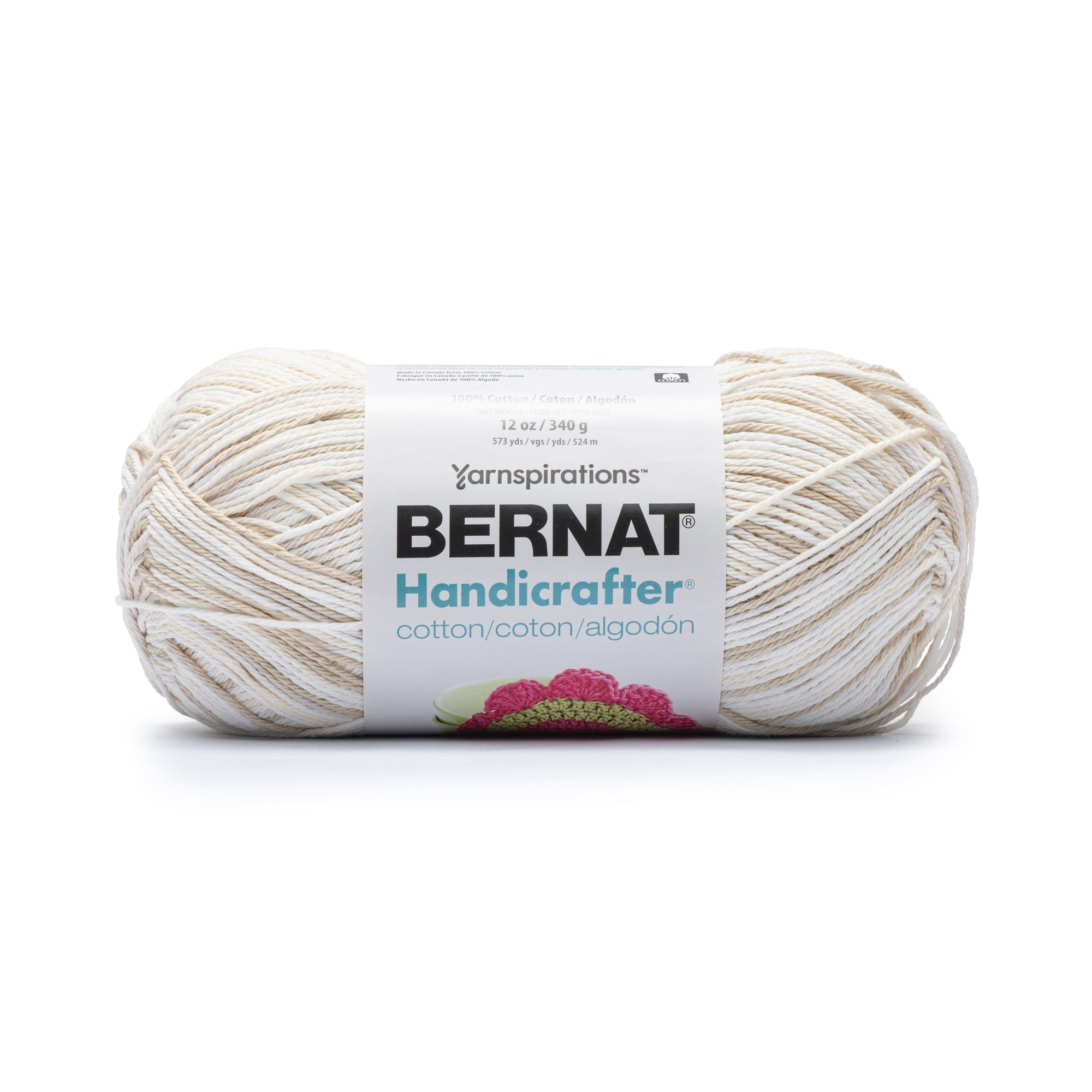 Bernat® Handi Cotton BB™ #4 Worsted (Medium) Cotton Yarn, Queen Anns ...