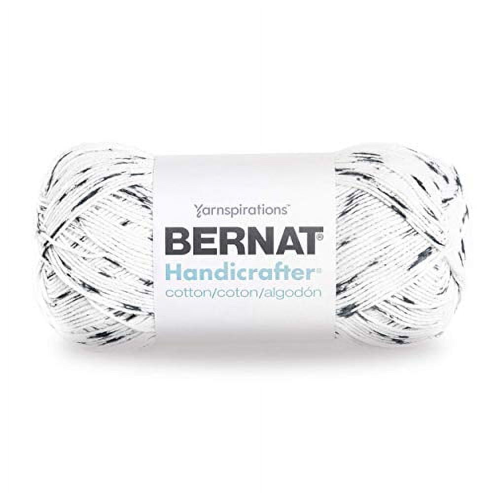 Bernat Handicrafter 100% Cotton Yarn, Medium Worsted Gauge 4, Salt ...