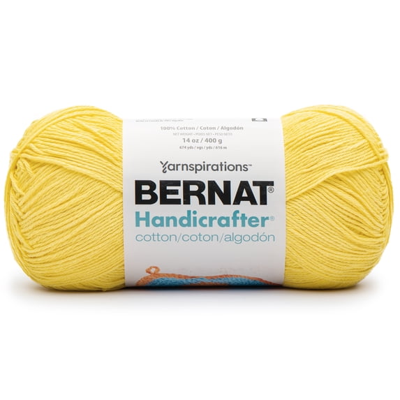 Spinrite Bernat Handicrafter Cotton Yarn, 100% Cotton, Sunshine Color ...