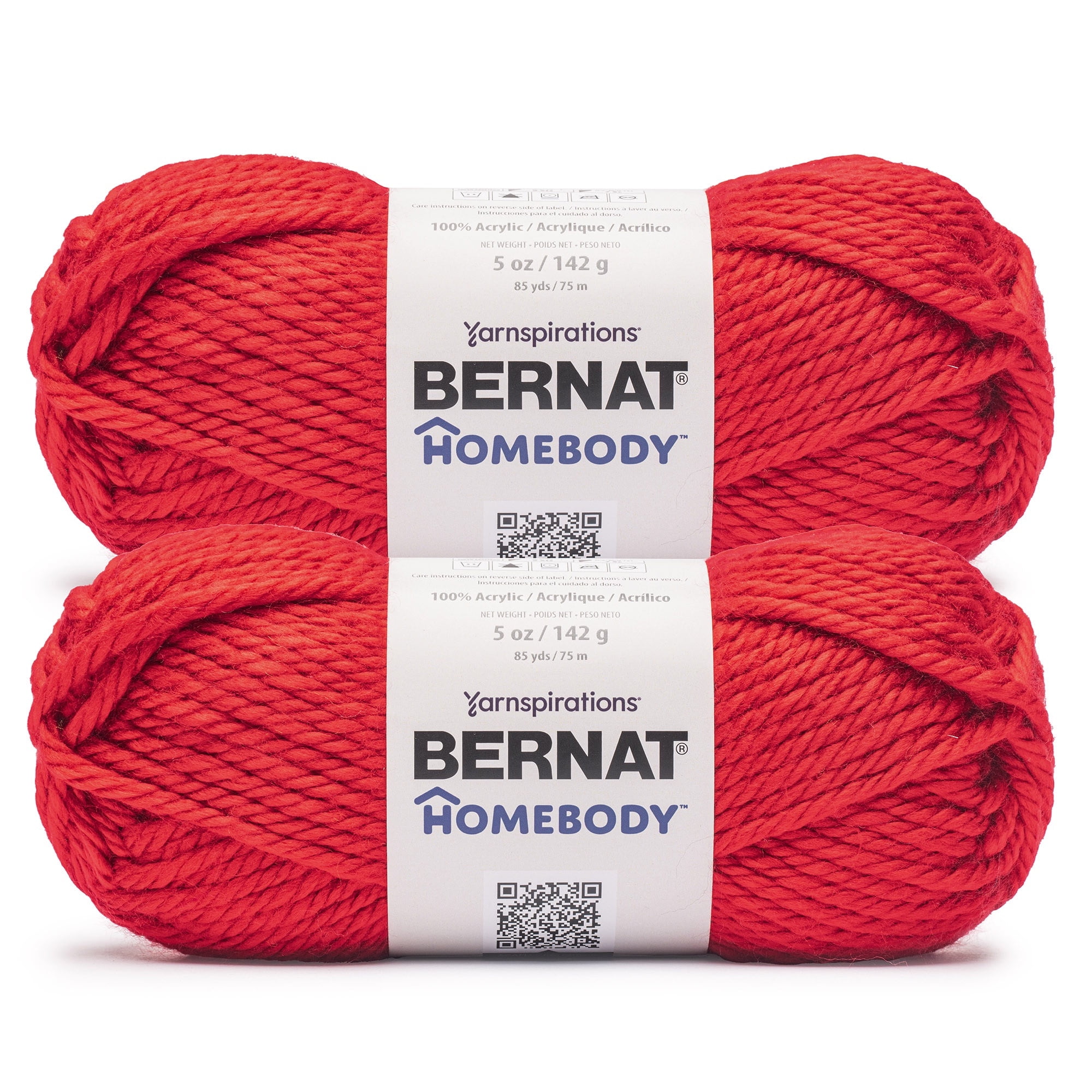 Bernat® Homebody™ #6 Super Bulky Acrylic Yarn, Red Rock 5oz/142g 85 ...