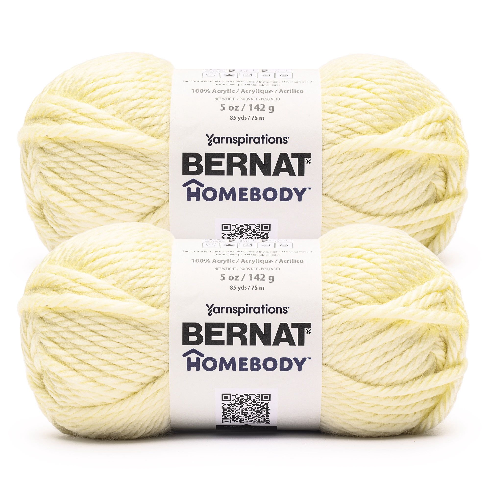 Bernat® Homebody™ #6 Super Bulky Acrylic Yarn, White Sands 5oz/142g 85 ...