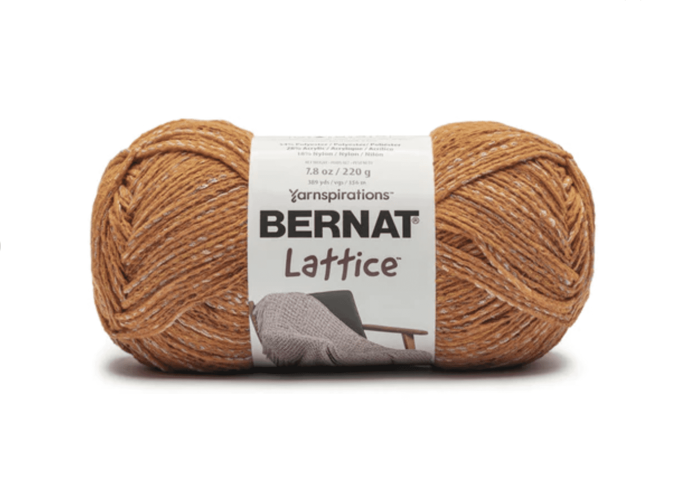 Bernat Lattice 220g Rust Mix Poly/Acrylic Knitting & Crochet Yarn ...