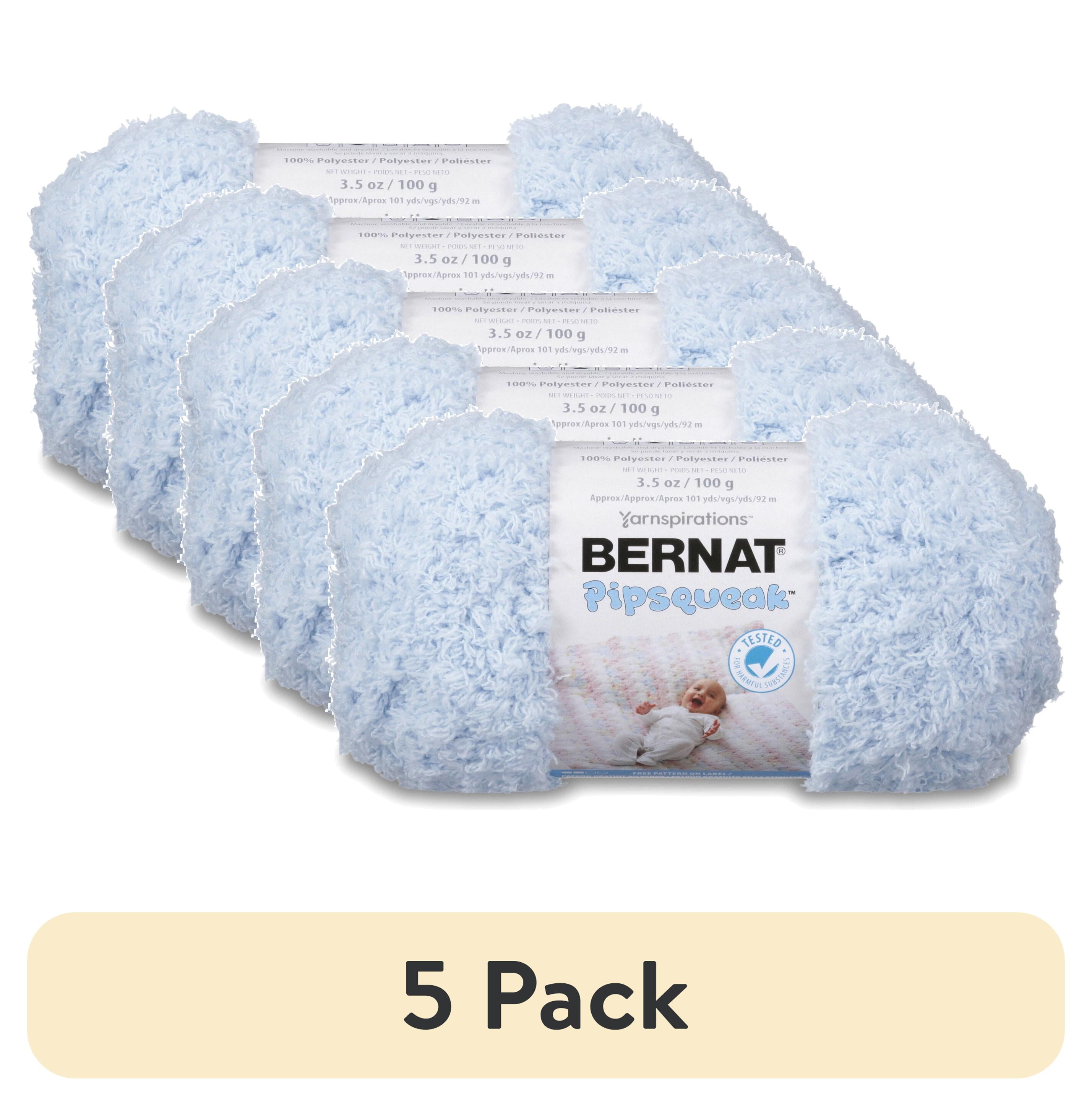 (5 pack) Bernat® Pipsqueak™ Bulky 100% Polyester Baby Blue Yarn, 101 yd ...