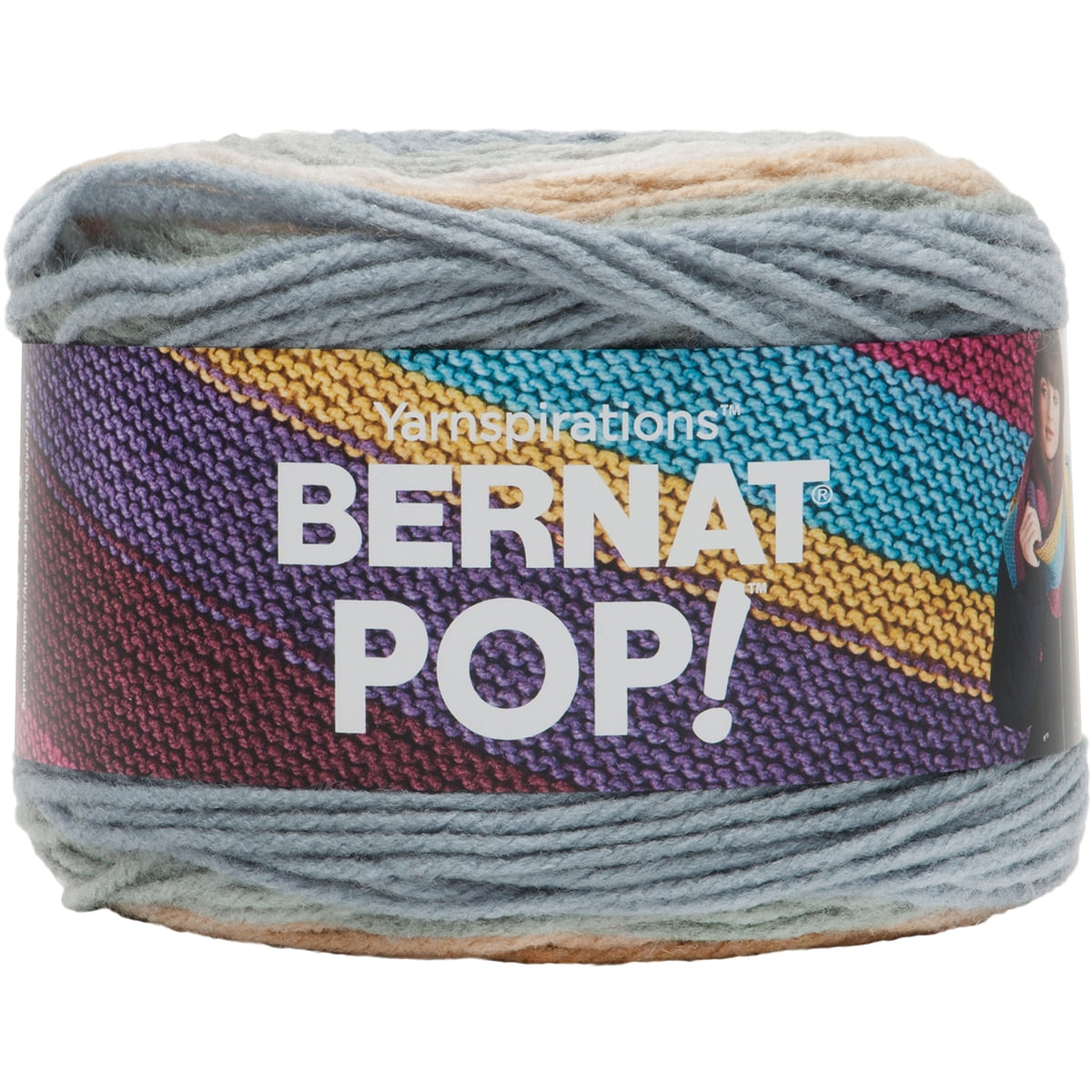 Bernat Pop! Yarn-Foggy Notion - Walmart.com