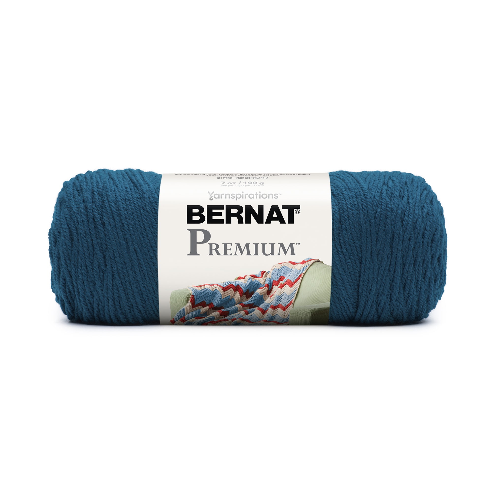 Bernat® Premium™ #4 Worsted (Medium) Acrylic Yarn, Botany Teal 7oz/198g ...