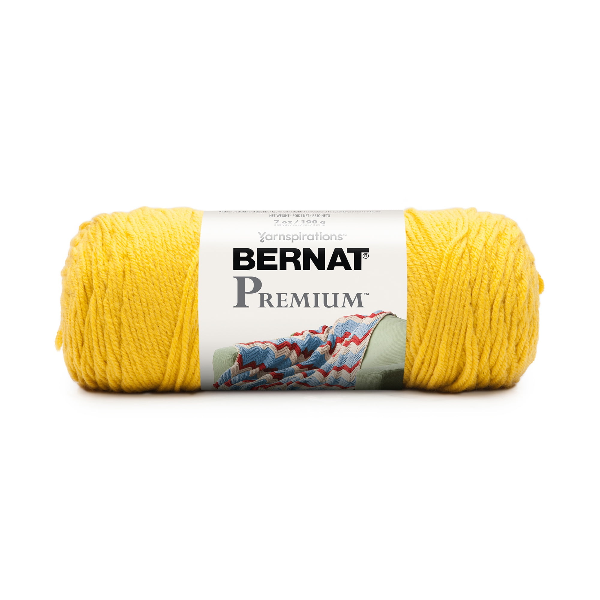 Bernat® Premium™ #4 Worsted (Medium) Acrylic Yarn, Gold 7oz/198g 360 ...