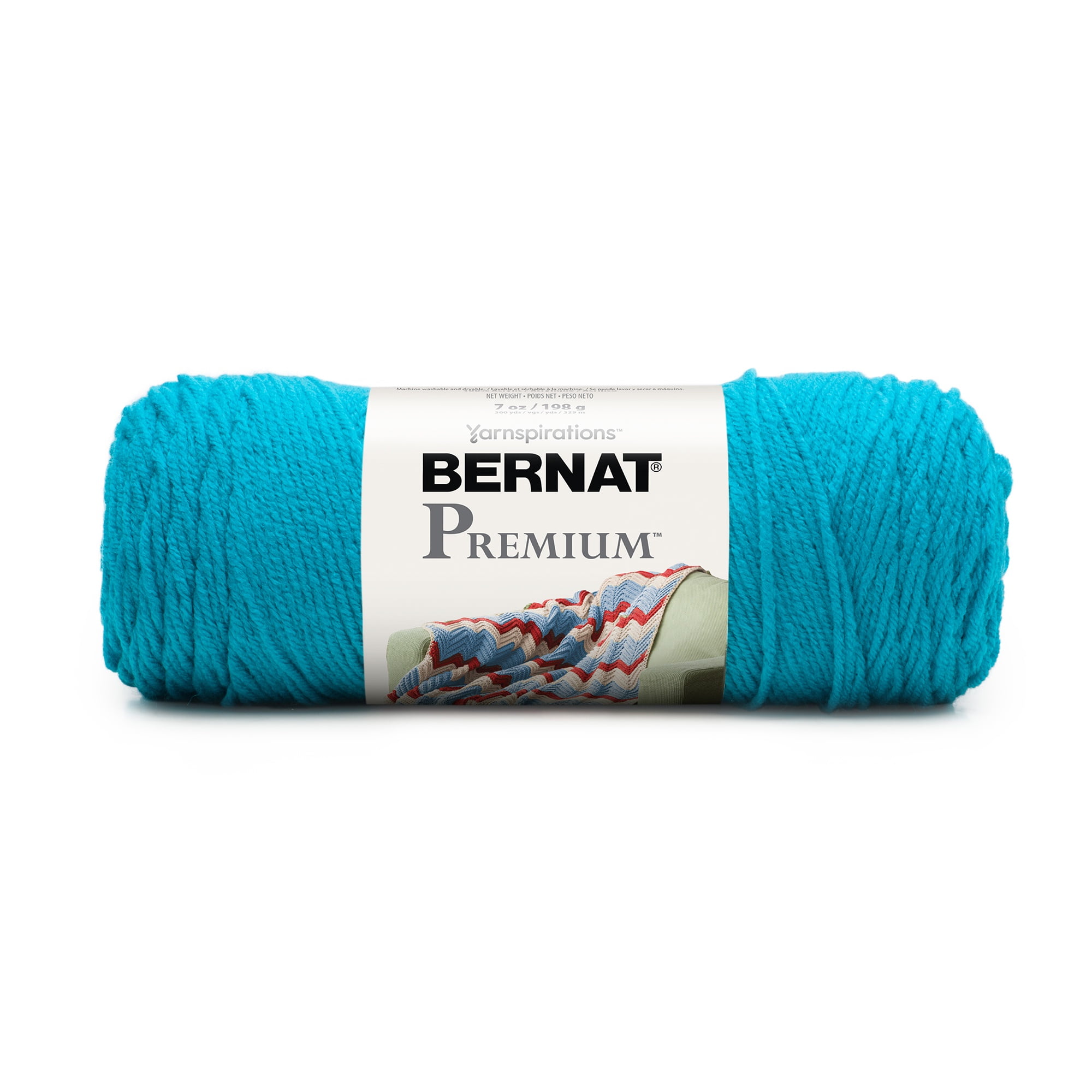 Bernat® Premium™ #4 Worsted (Medium) Acrylic Yarn, Teal 7oz/198g 360 ...