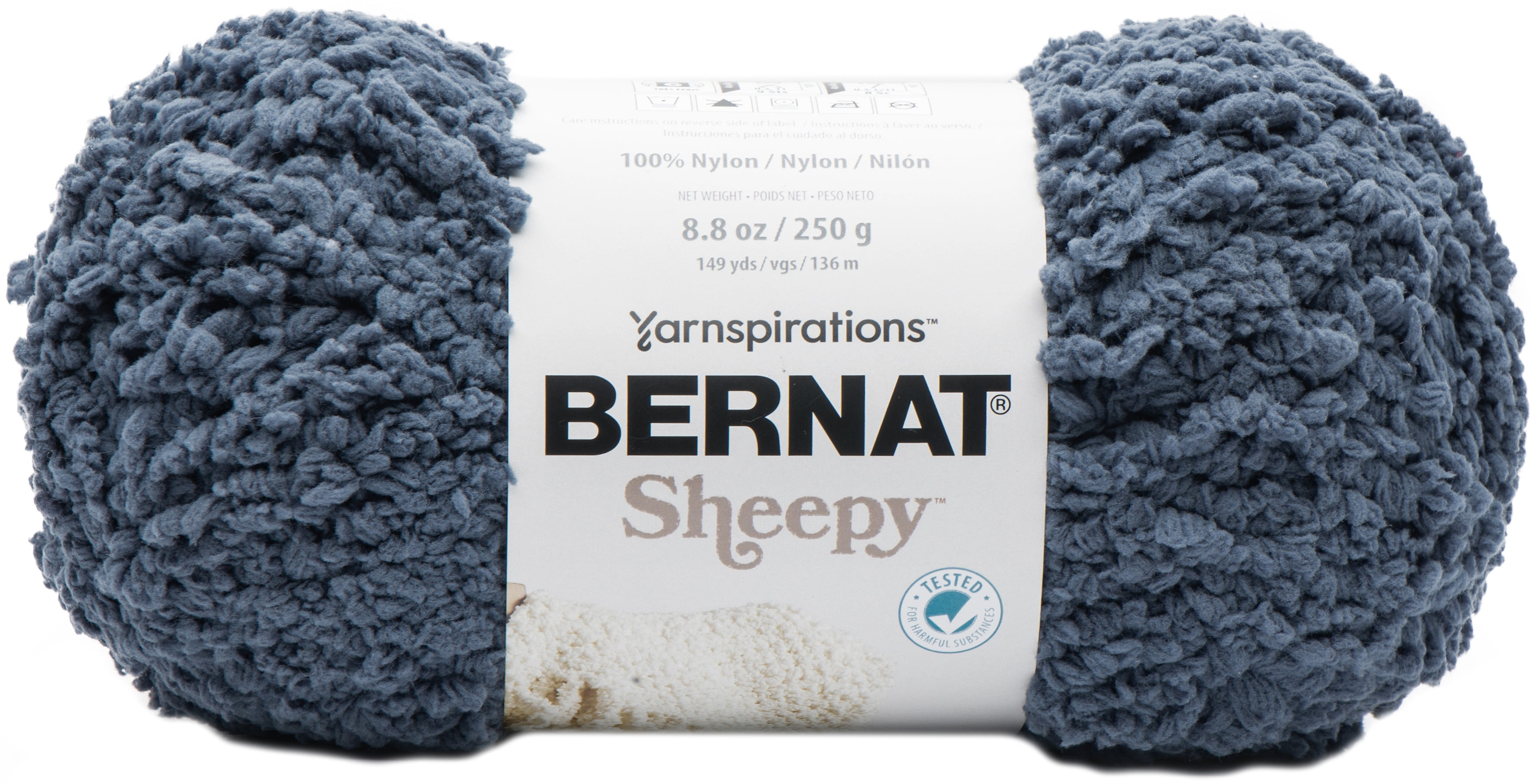 Bernat Sheepy Yarn-Deep Denim - Walmart.com