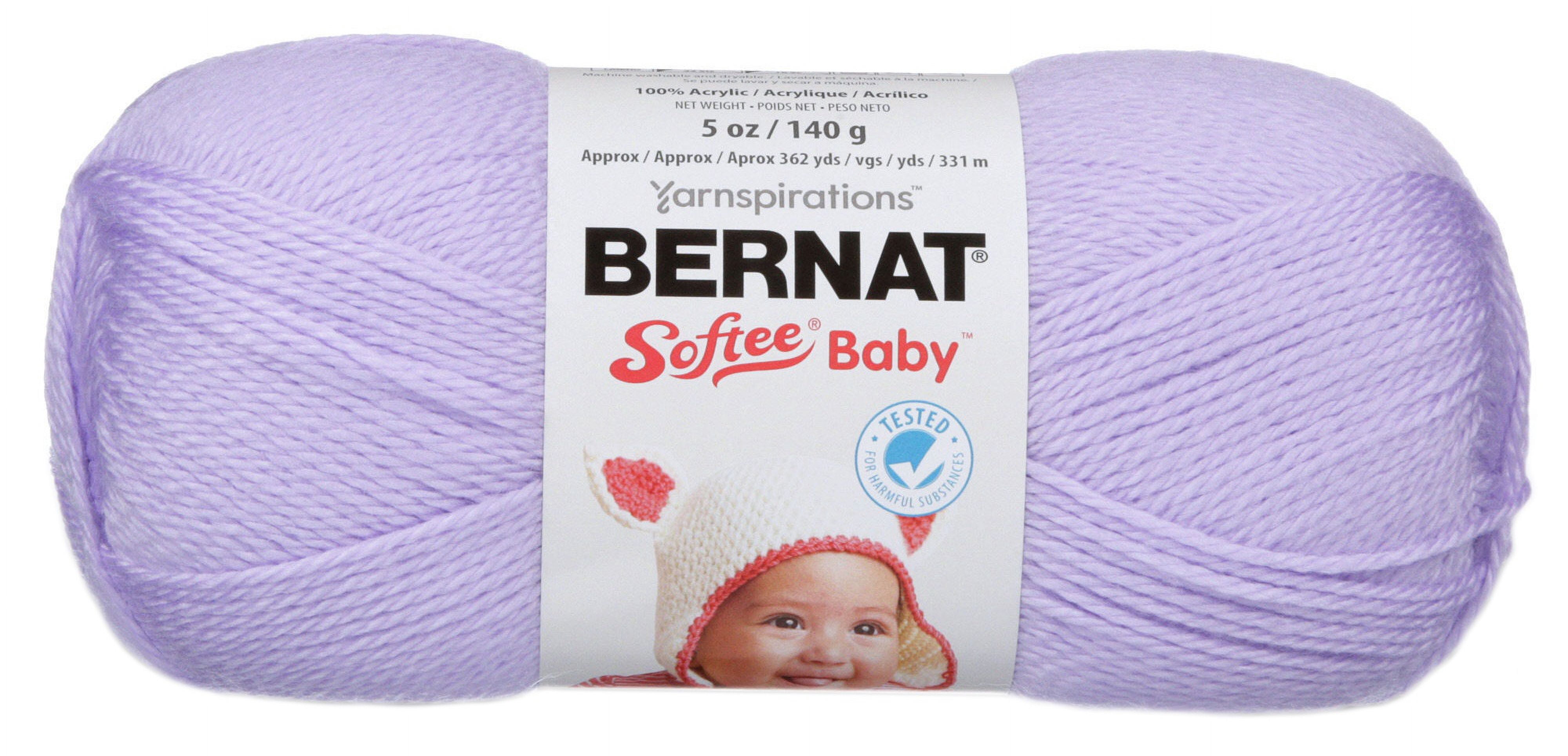 Bernat® Softee® Baby™ #3 Light Acrylic Yarn, Soft Lilac 5oz/140g, 362 ...