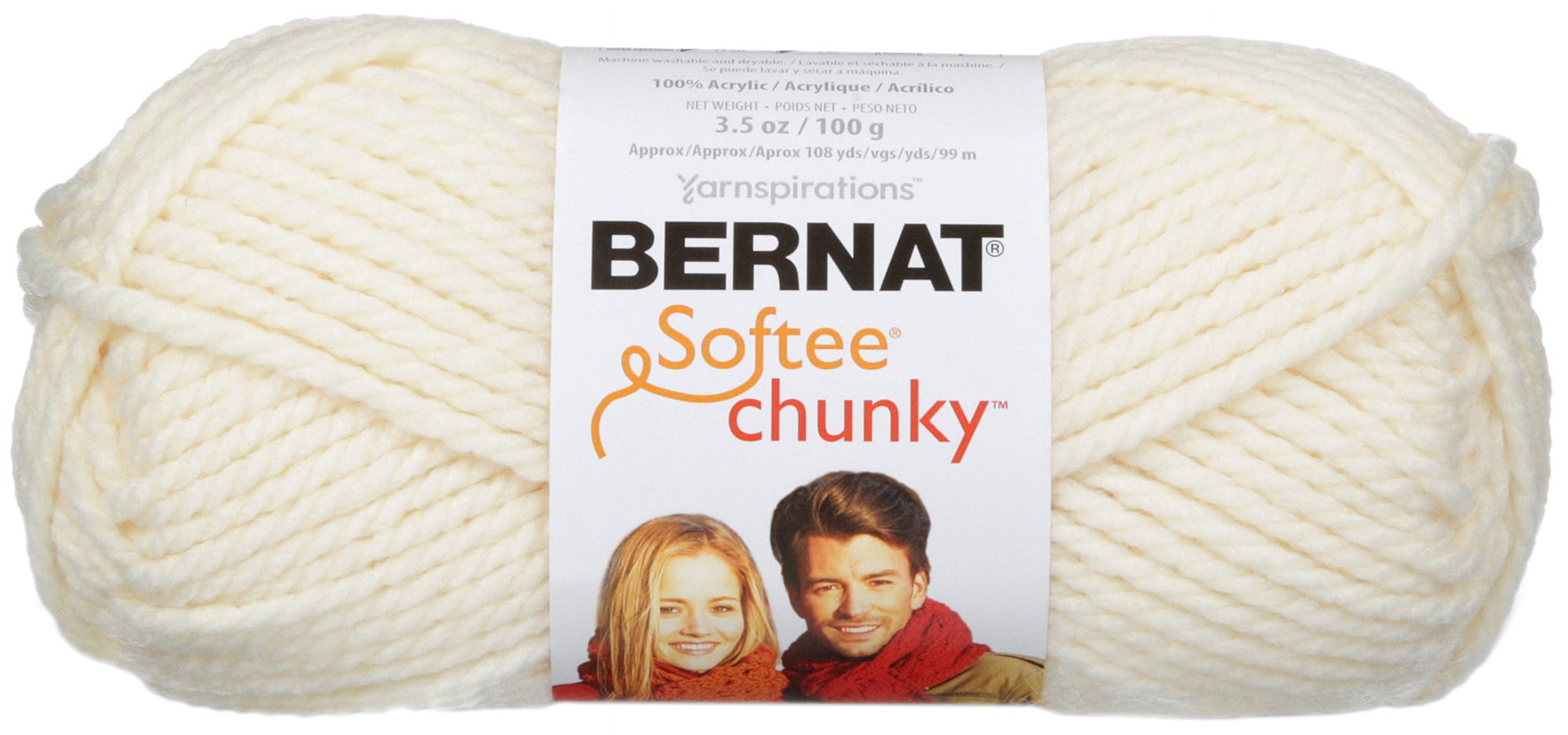 Bernat Softee Chunky Yarn 24/Pk-Natural - Walmart.com
