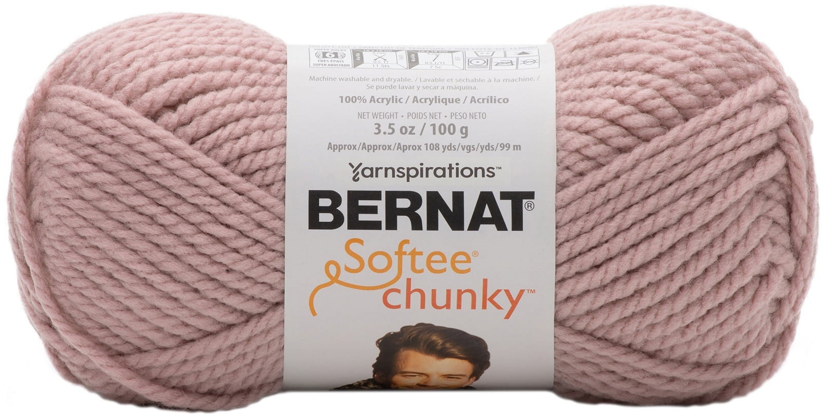 Bernat Softee Chunky Yarn-Gray Rose - Walmart.com