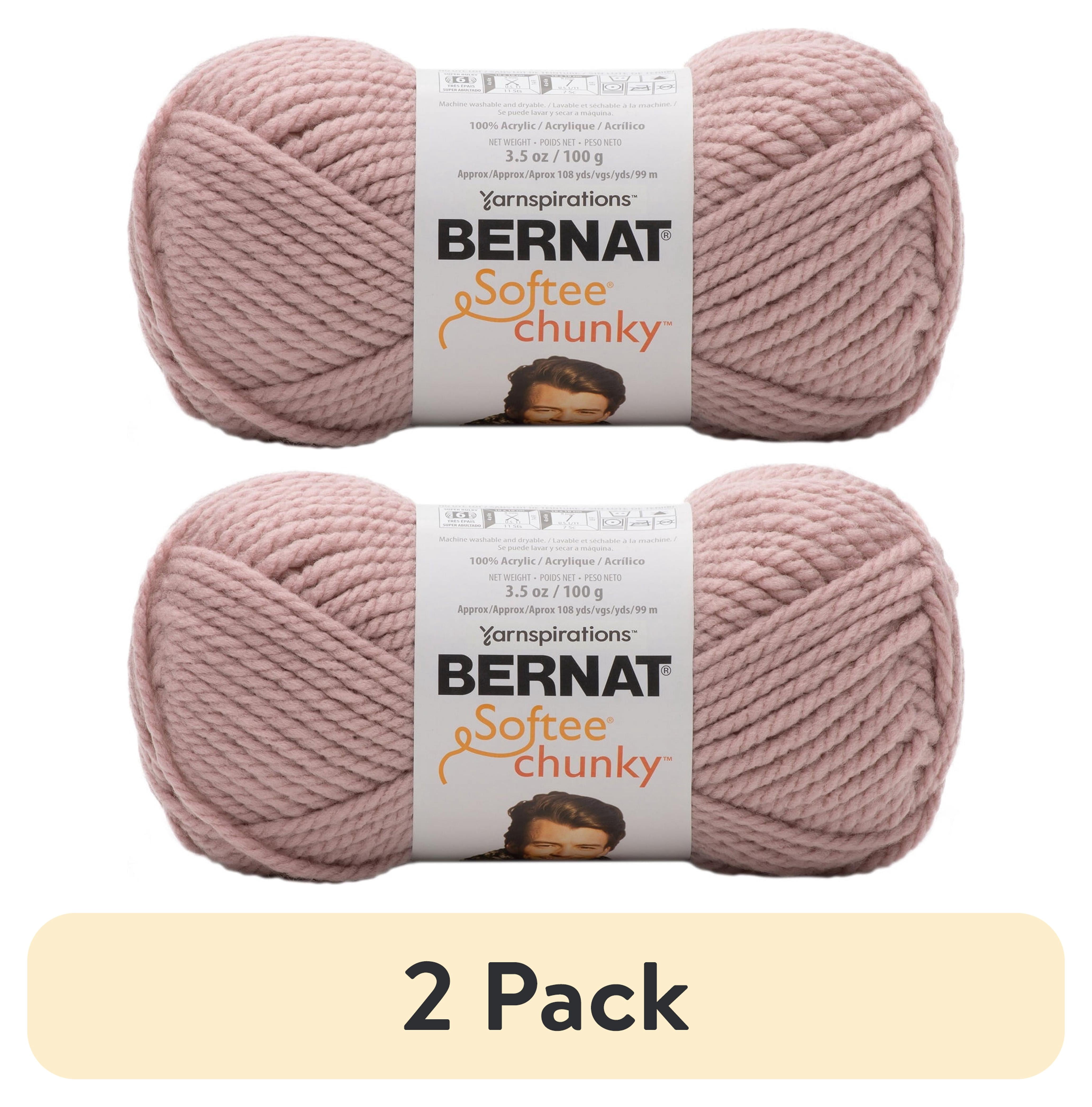 (2 pack) Bernat Softee Chunky Yarn - Walmart.com