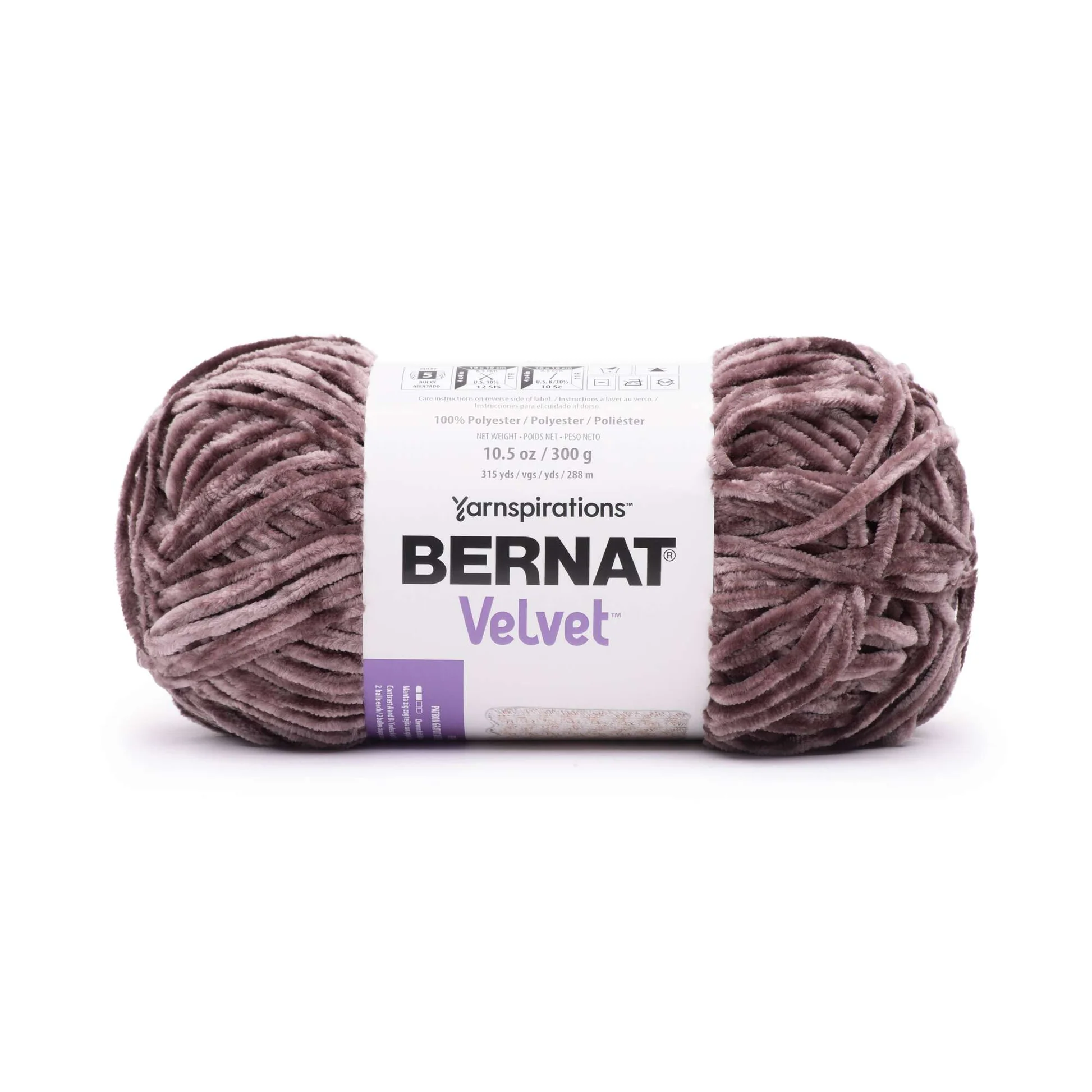 Bernat Velvet Mocha 10.5 oz Knitting & Crochet Yarn - Walmart.com