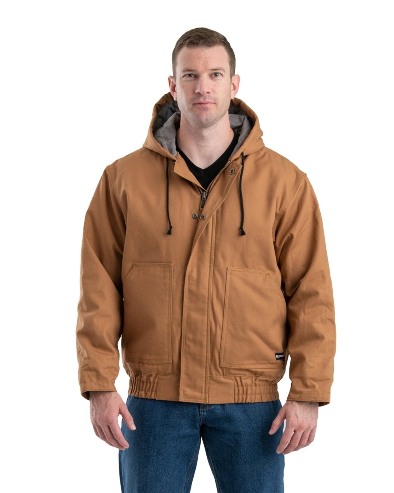 Flame Resistant Duck Hooded Jacket - Walmart.com