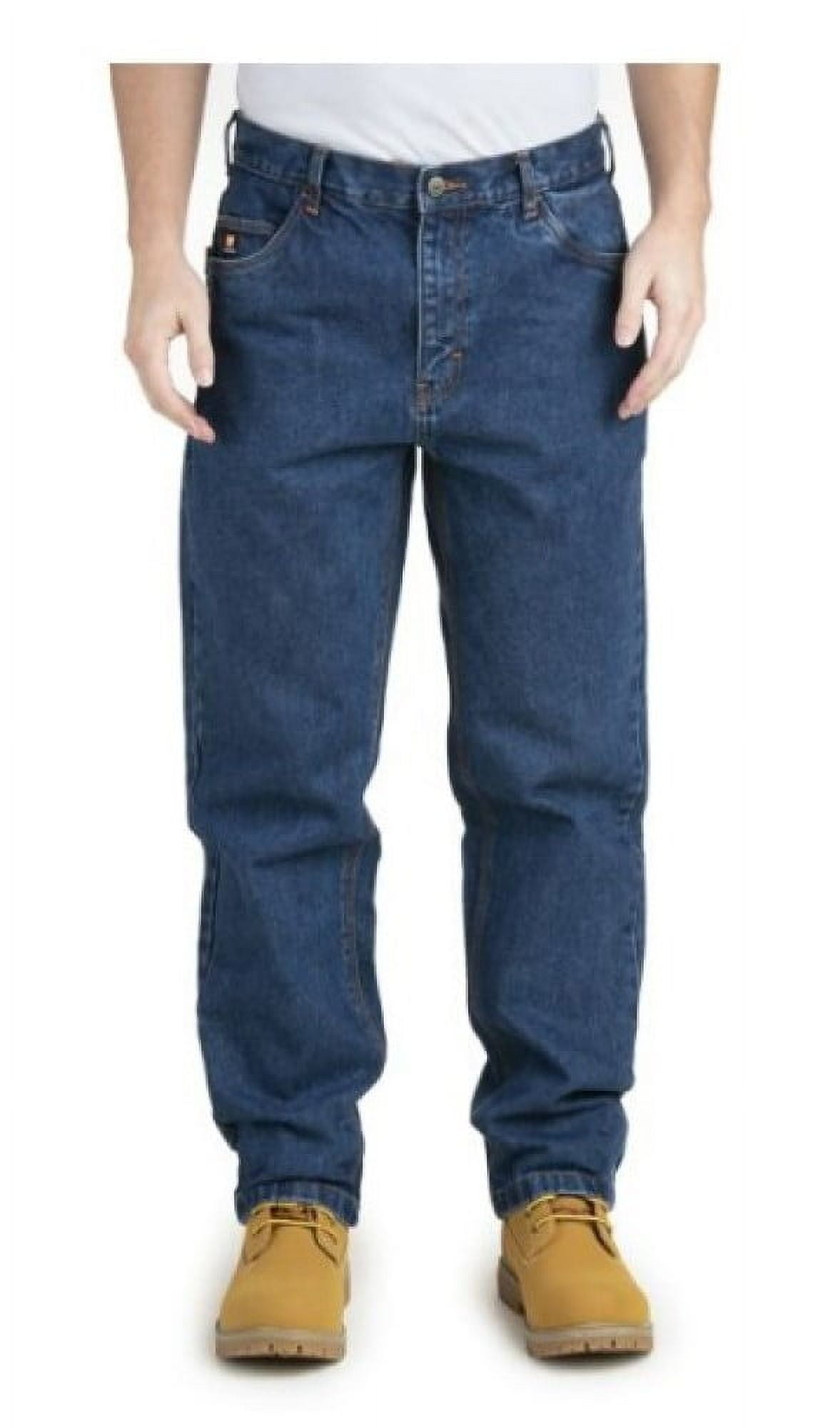 Berne FRP07SWD Men's Flame-Resistant 5-Pocket Jeans 42x30 Stone Washed ...