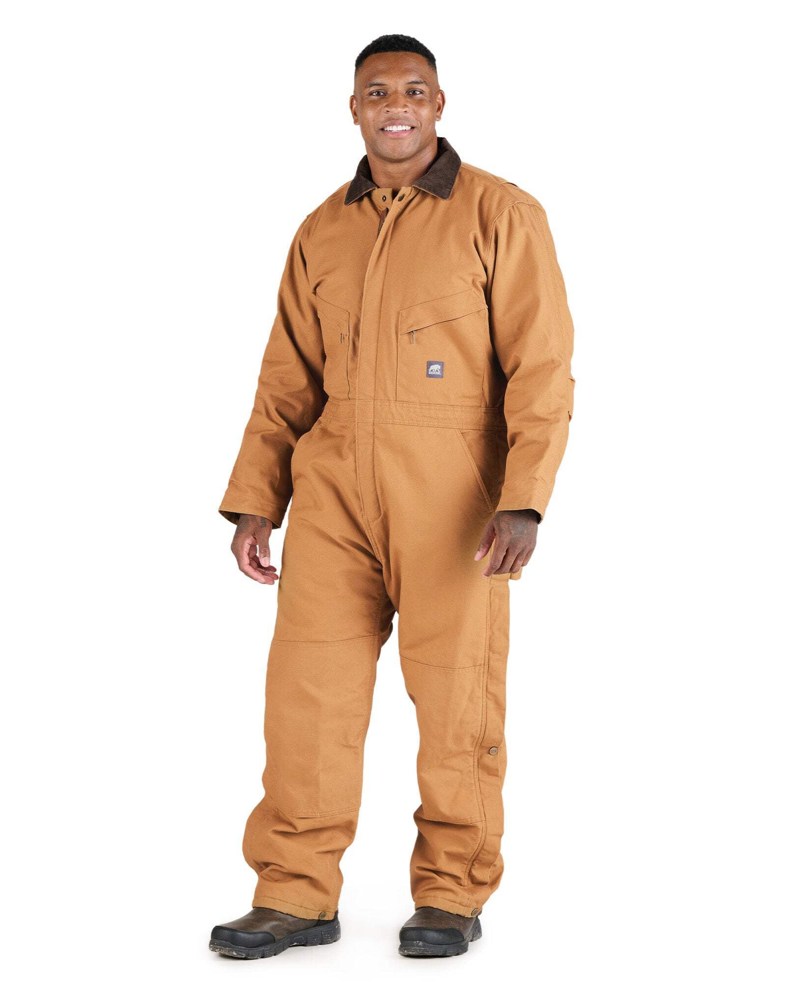 Berne Men's Duck Deluxe Insulated Coveralls Brown XX- US - Walmart.com
