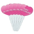 Berne Switzerland Heart Love Cupcake Picks Toppers - Set of 6 - Walmart.com
