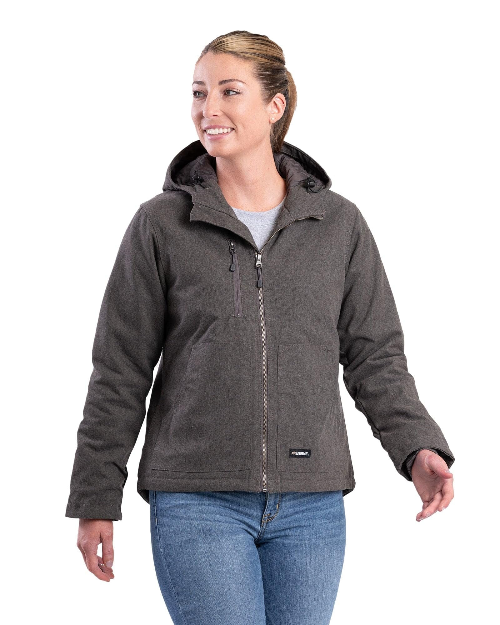 Berne Softstone Modern Heathered Outerwear Jacket, Women's - Walmart.com