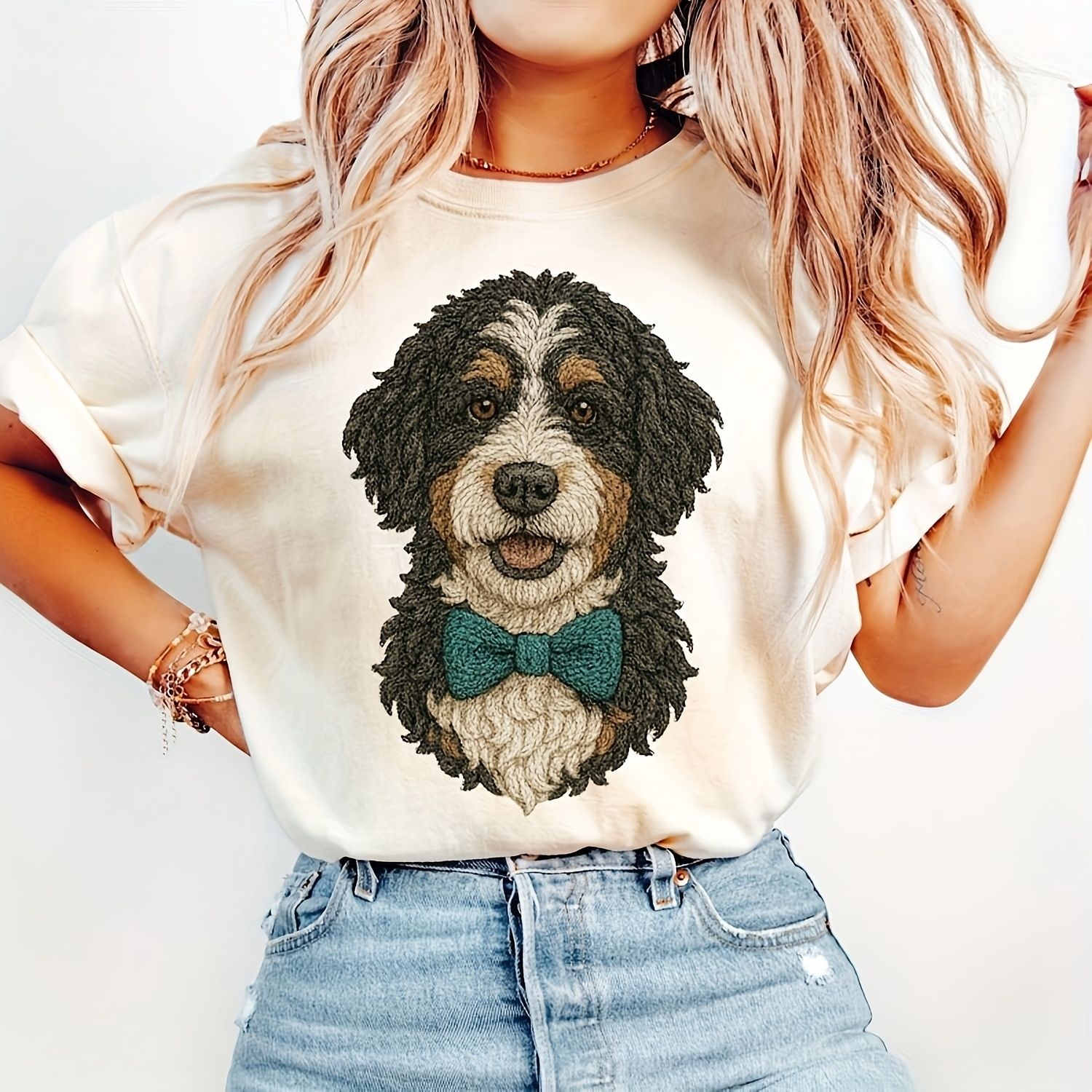 Bernedoodle B1Ordado Fal, Cruce De niche Y Perro De Montaña Bernés ...