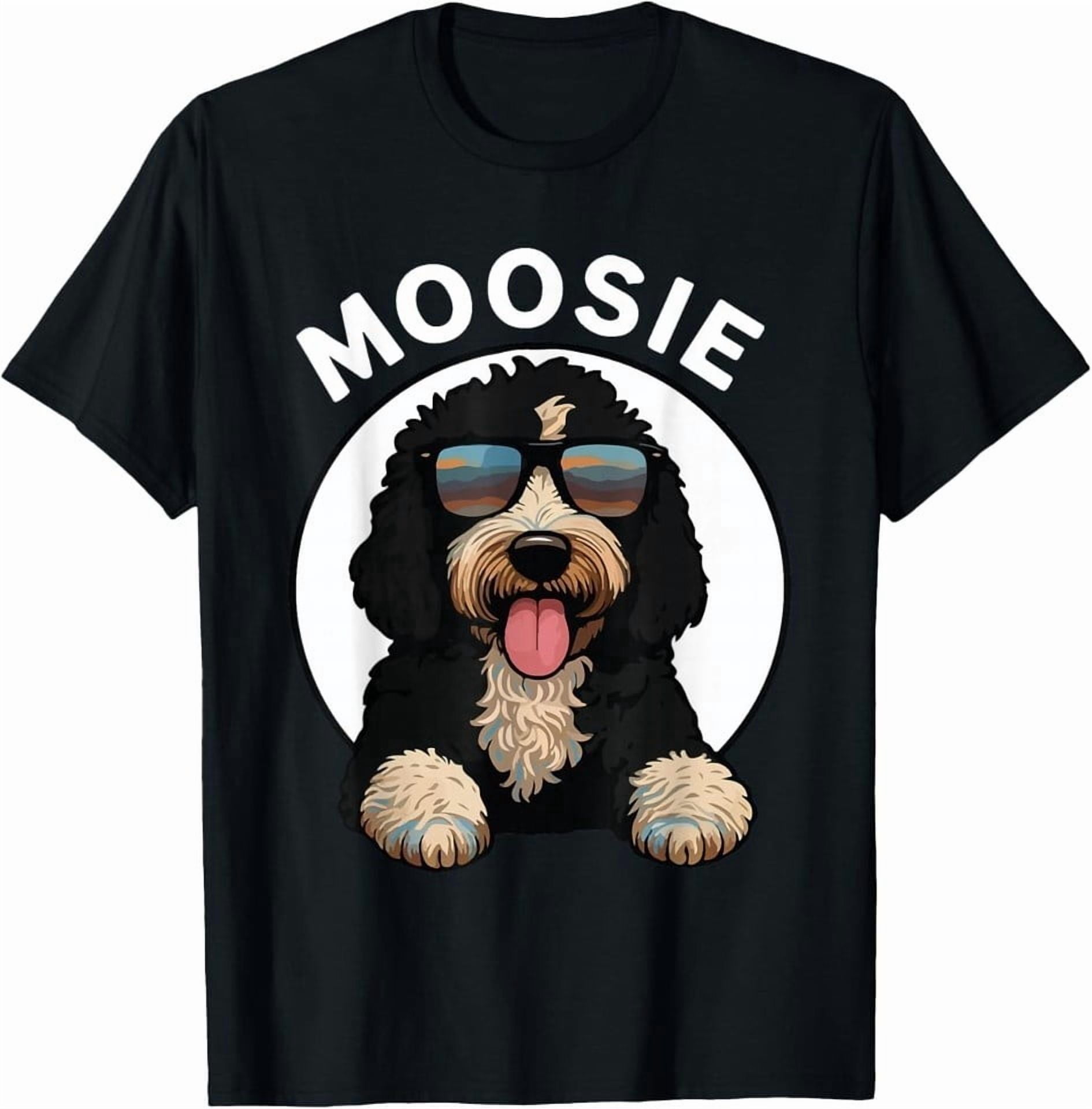 Bernedoodle Dog Breed Portrait Cute Curly Fluffy Pet Puppy T-Shirt ...