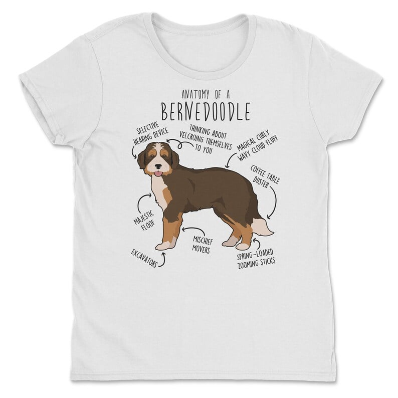 Bernedoodle Shirt, Chocolate Bernedoodle Dog Lover Gift, Funny Doodle T ...