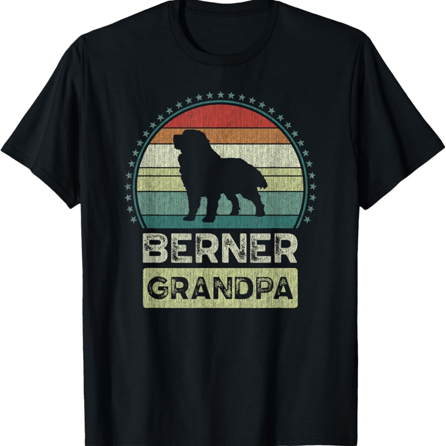 Berner Grandpa, Father's Day, Bernese Mountain Grandfather T-shtir ...