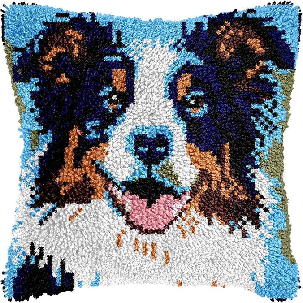 Bernes Mountain Dog Latch Hook Kits Pillow kits Cushion Throw Pillow ...
