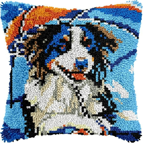 Bernes Mountain Dog Latch Hook Pillow Kits Pillow Cover Pattern Printed ...