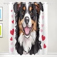 Bernese Dog Blackout Curtains 55W x 72 Living Room Bedroom Curtains ...