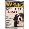 Bernese Mountain Aluminium Sign 12x8 Inches Metal Sign Warning Keep ...