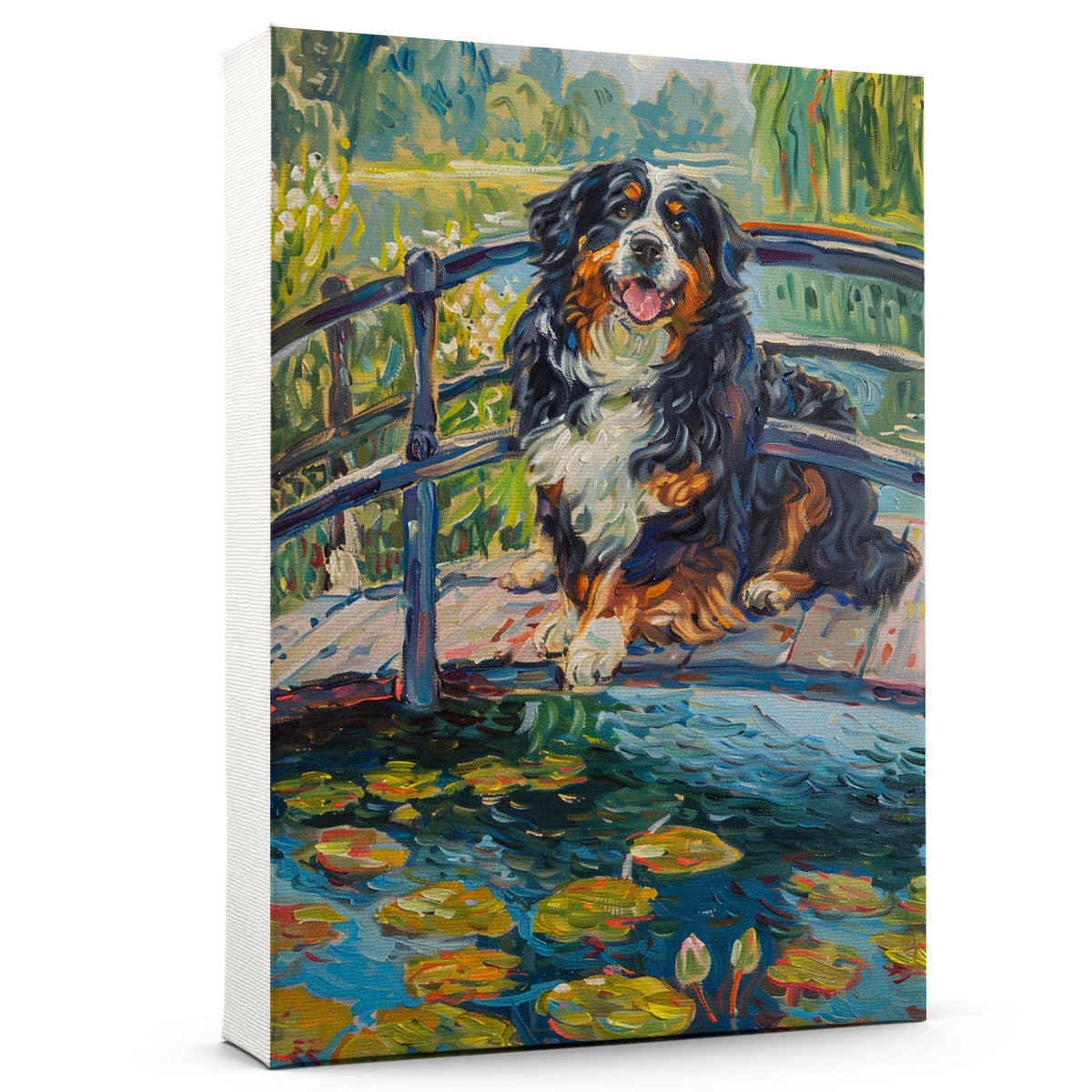Bernese Mountain Art Print Poster, Dog Canvas, Bernese Mountain Wall ...